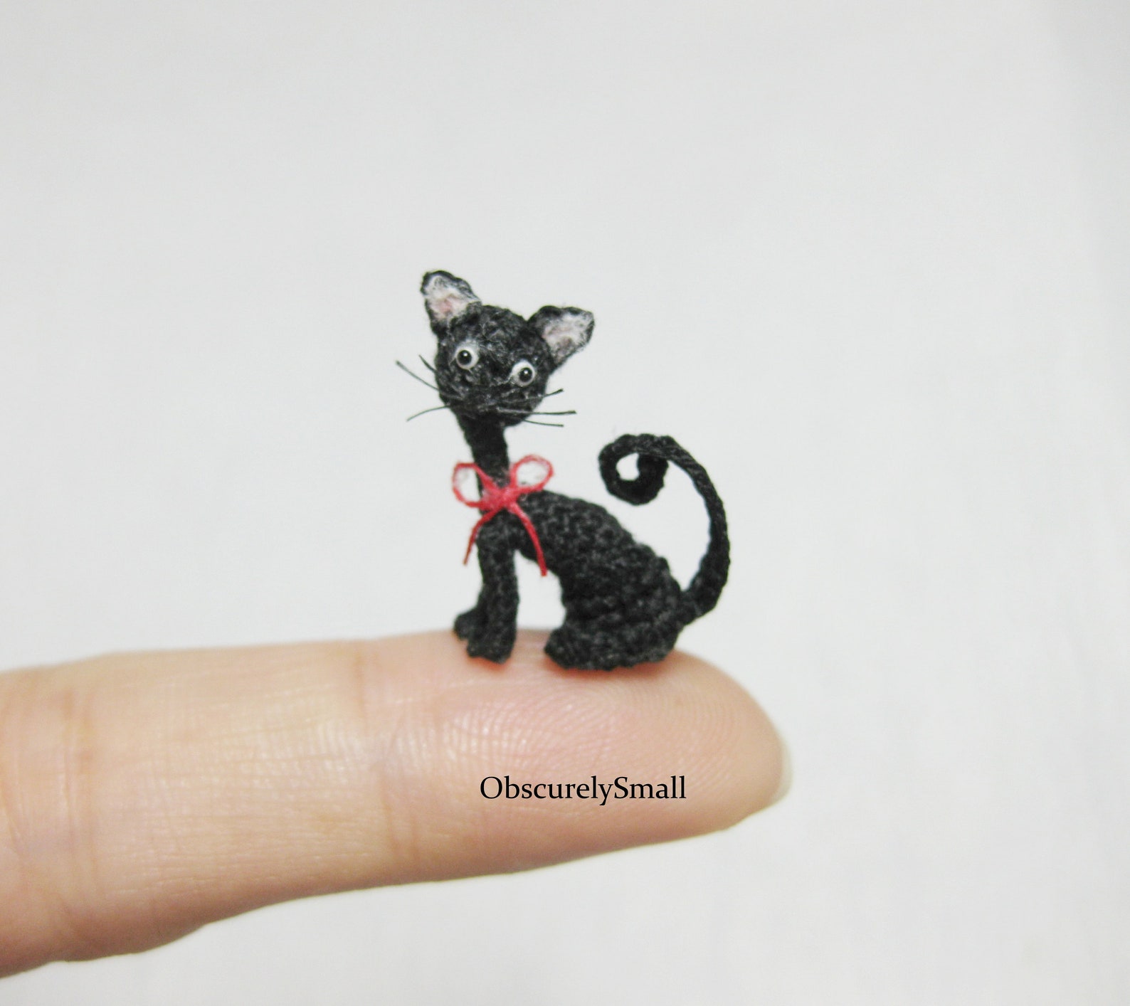 Cat Crochet Cat Tiny Crochet Black Cat Amigurumi Black - Etsy