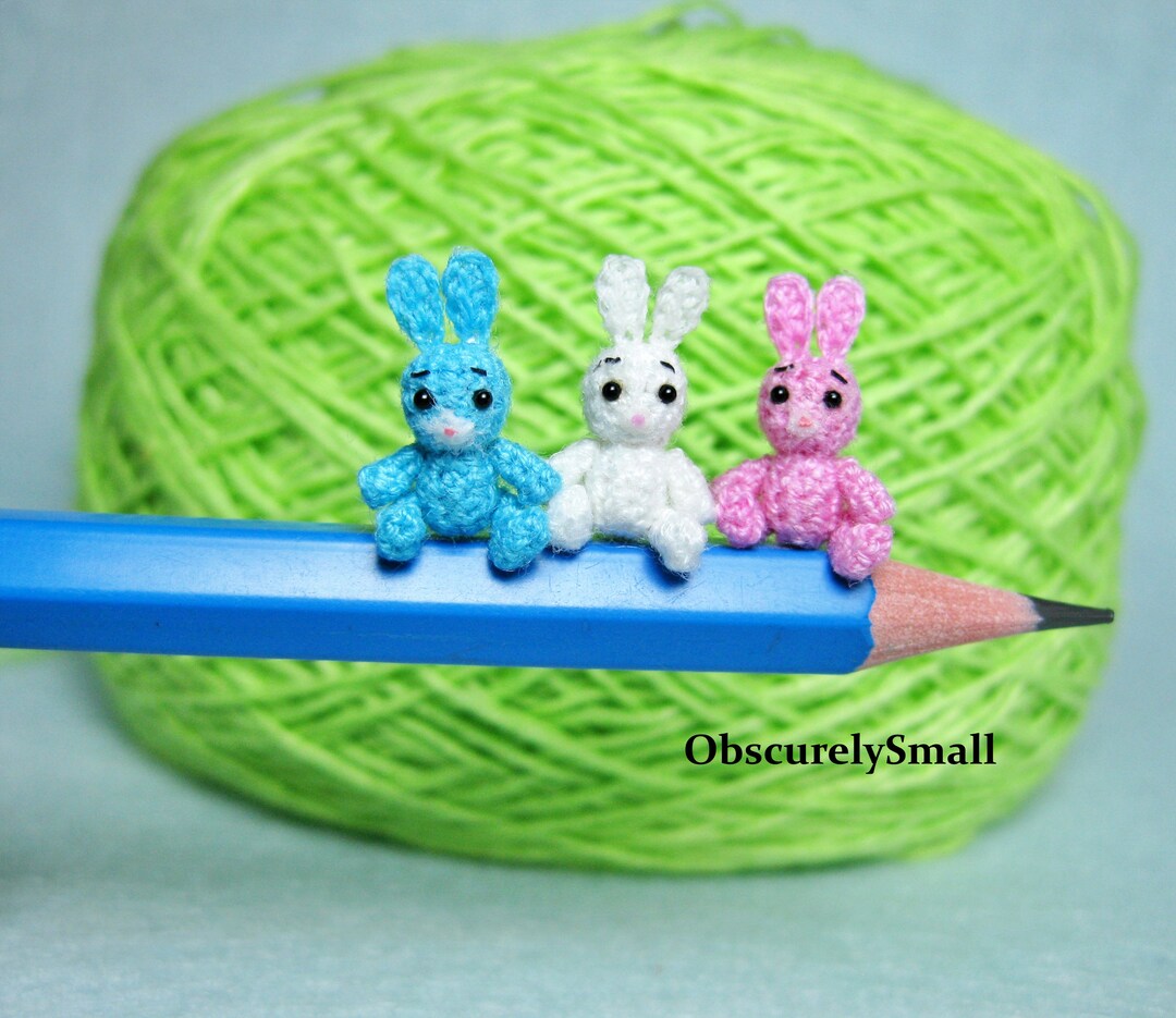 Micro Crochet Rabbit - Amigurumi Rabbit - Made to Order - Etsy