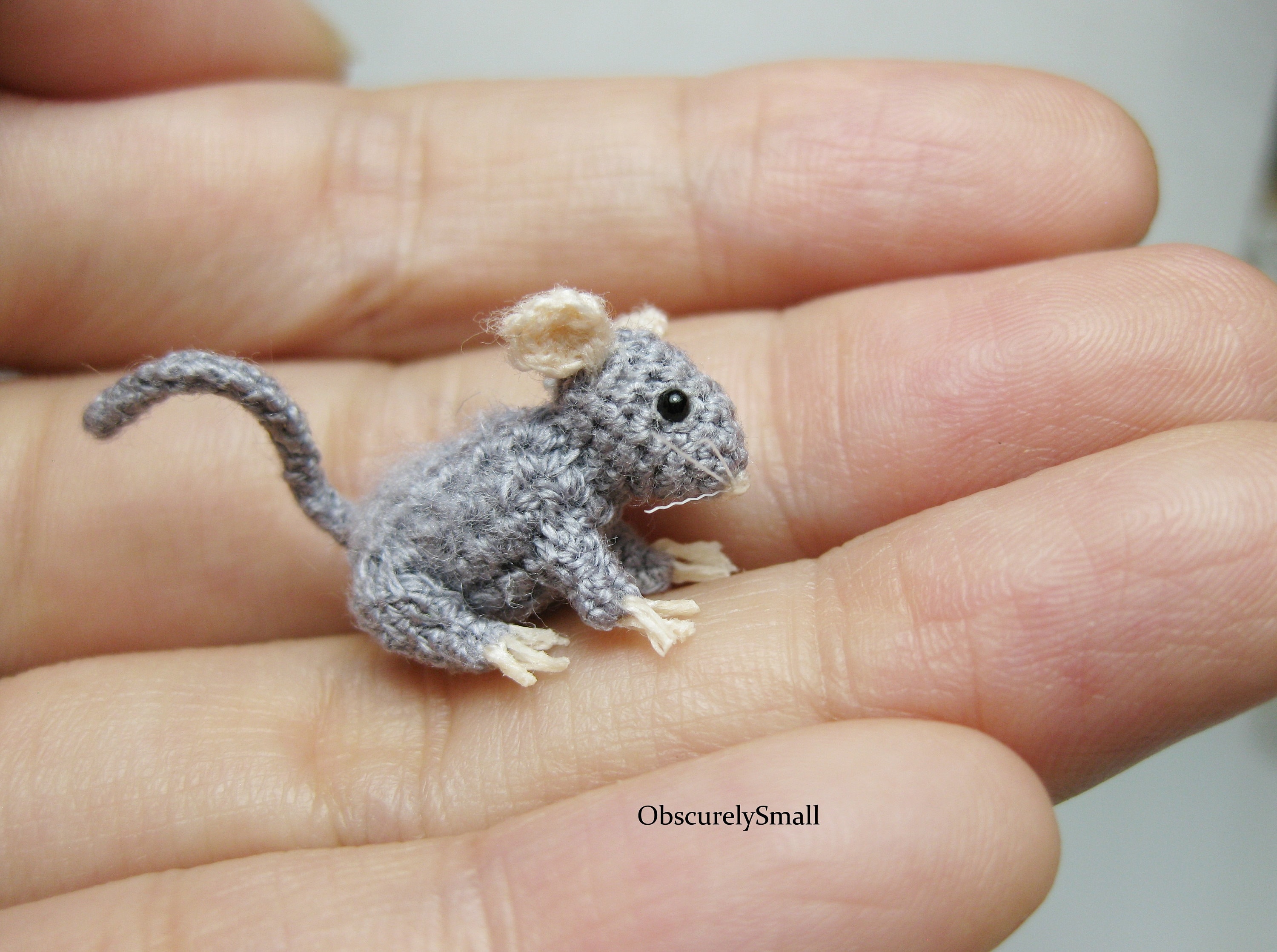 Tiny Crochet Rat Amigurumi Rat Made to Order | Etsy