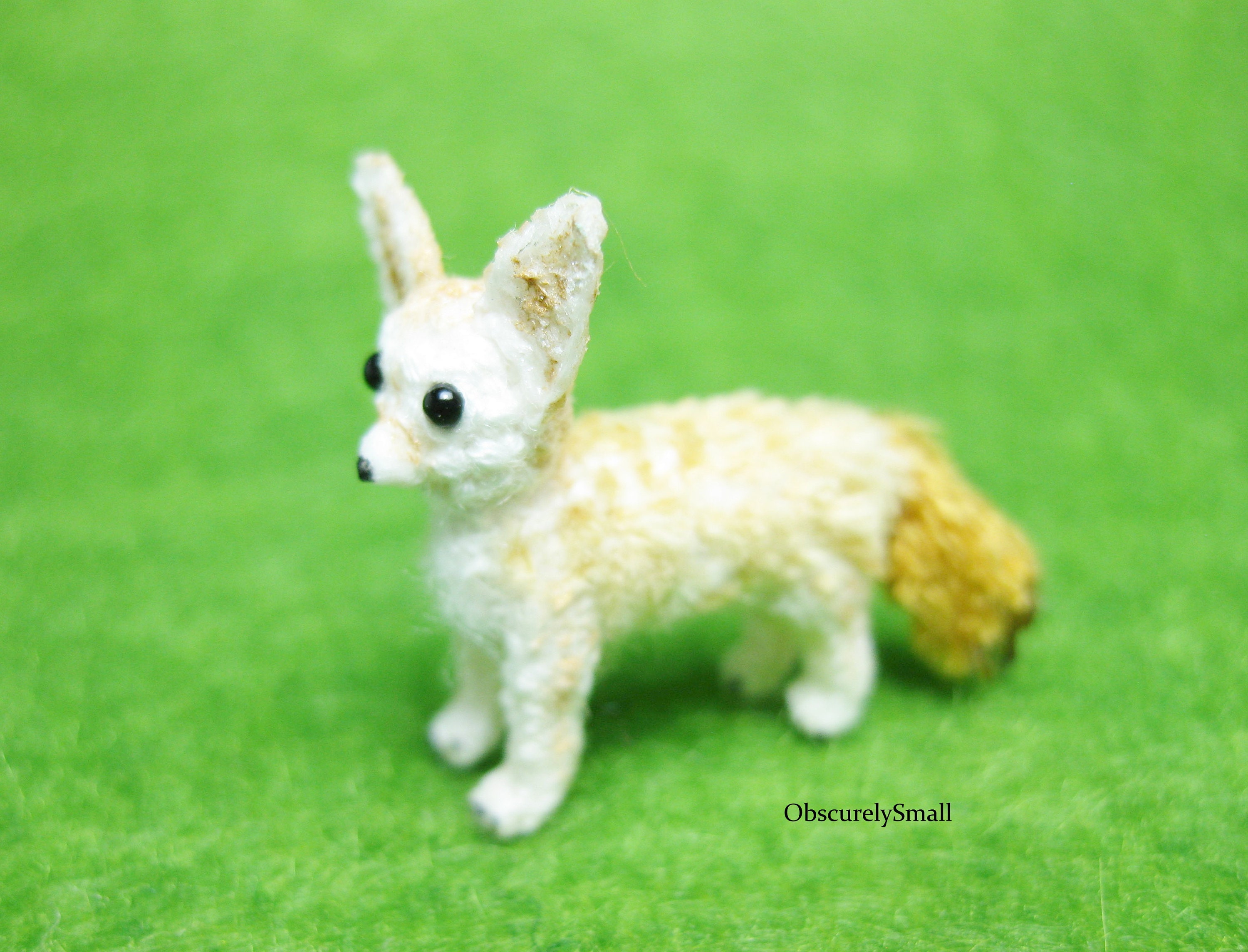 Miniature Crochet Fennec Fox Amigurumi Fox Made to Order | Etsy