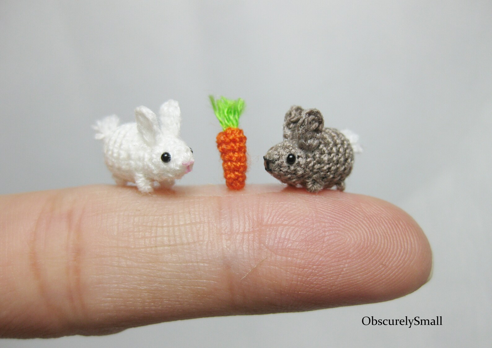 Tiny Crochet Rabbit Amigurumi Rabbit Made to Order | Etsy