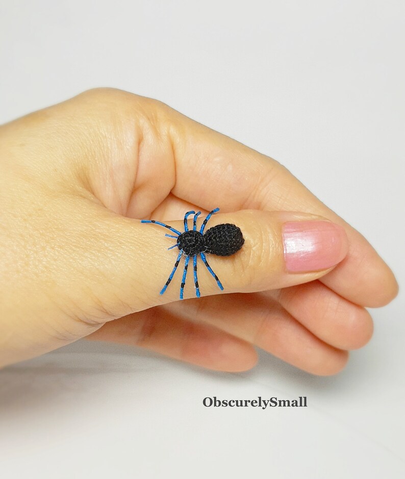 Miniature Crochet Spider Amigurumi Spider Made to Order - Etsy