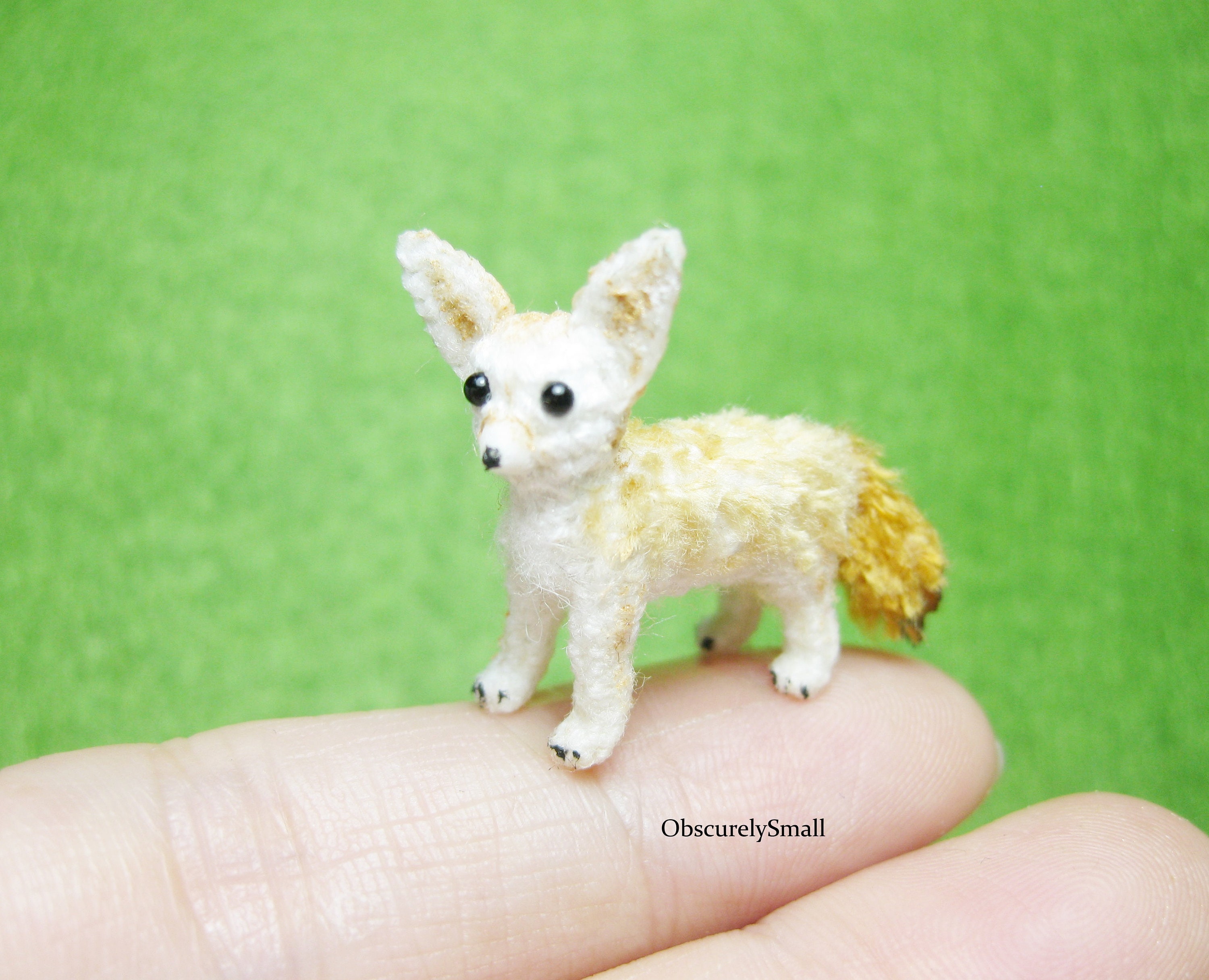 Miniature Crochet Fennec Fox Amigurumi Fox Made to Order | Etsy