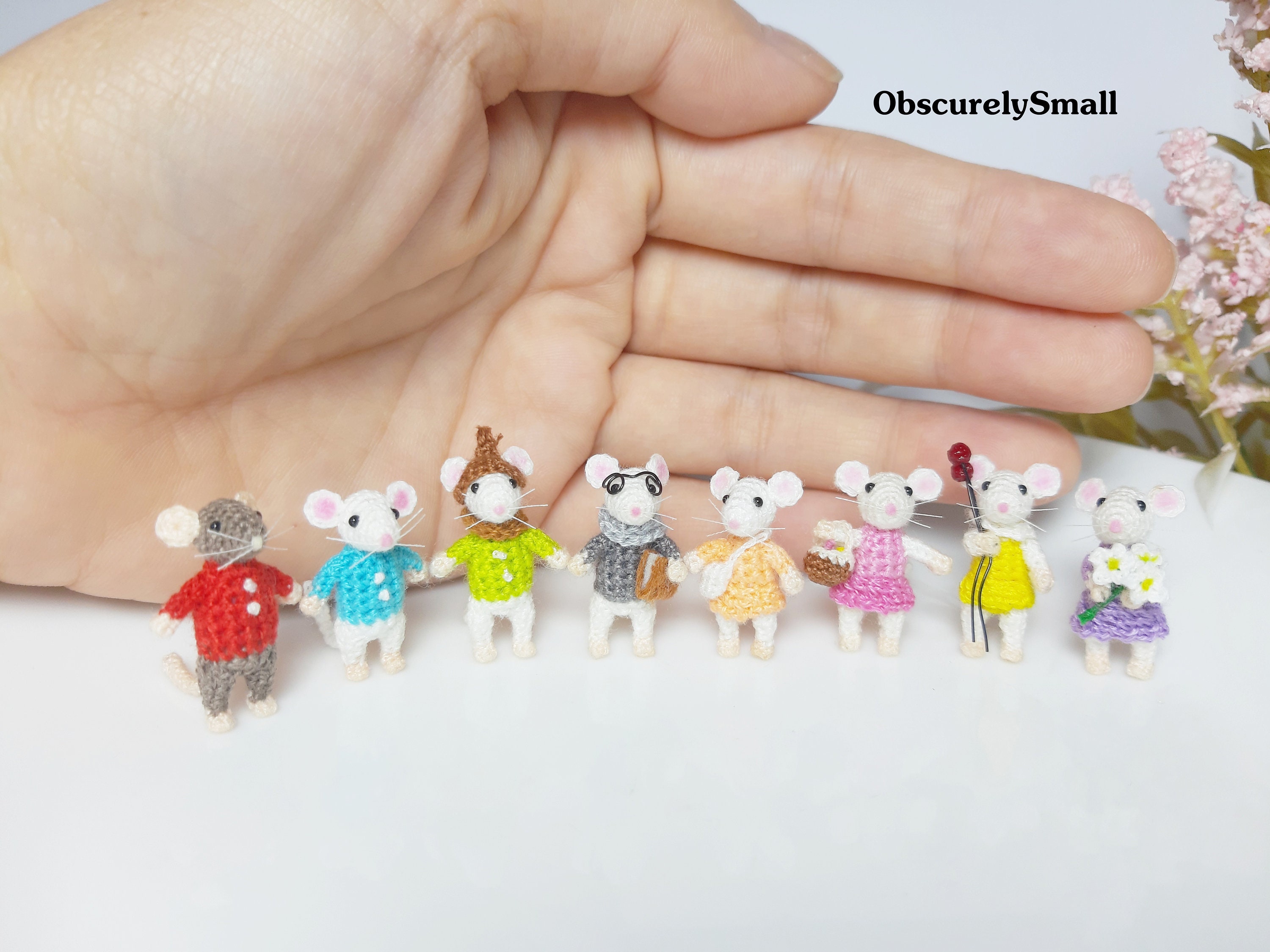 Tiny Plush Mouse - Etsy