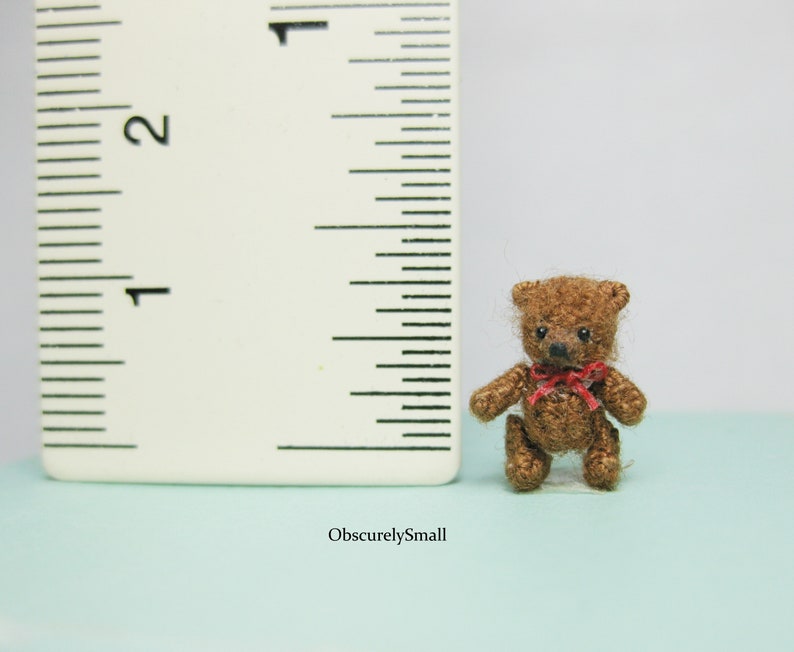 Extreme Micro Teddy Bear Amigurumi Teddy Bear Made to - Etsy