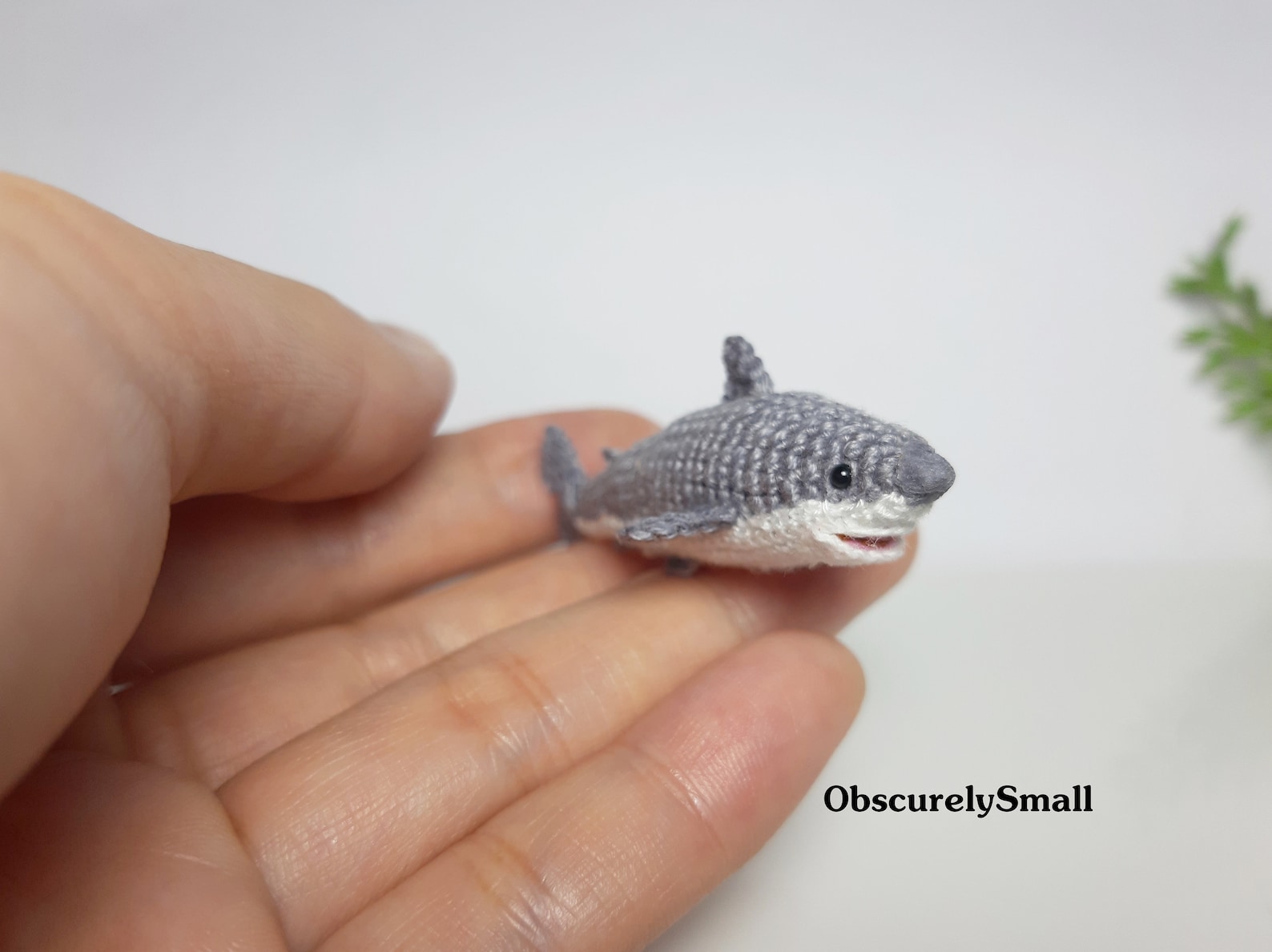 Tiny Crochet Shark: Miniature Amigurumi Stuffed Animal - Etsy