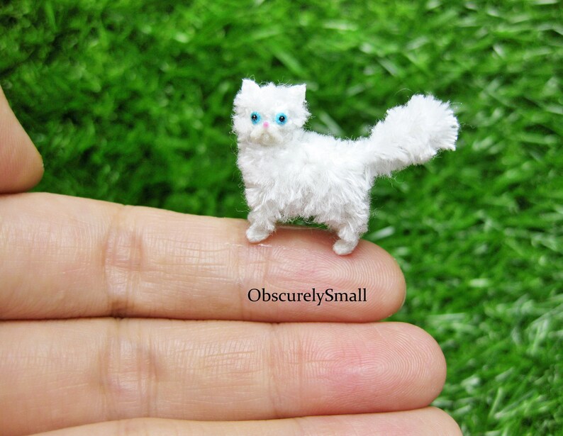 Tiny Crochet Persian Cat - Amigurumi Cat - Made to Order - Etsy