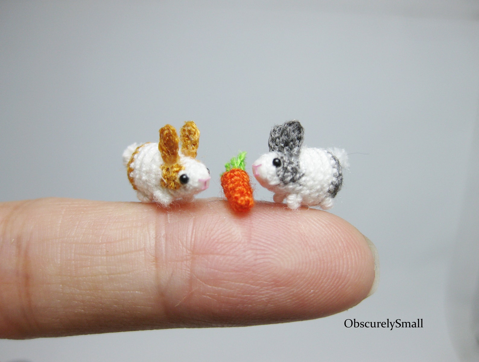Miniature Crochet Rabbit - Amigurumi Rabbit - Made to Order - Etsy