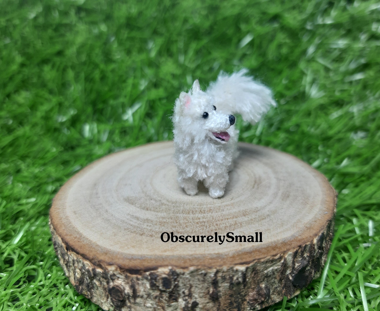 Miniature Samoyed Micro Crochet Dog Amigurumi Dog Stuff - Etsy