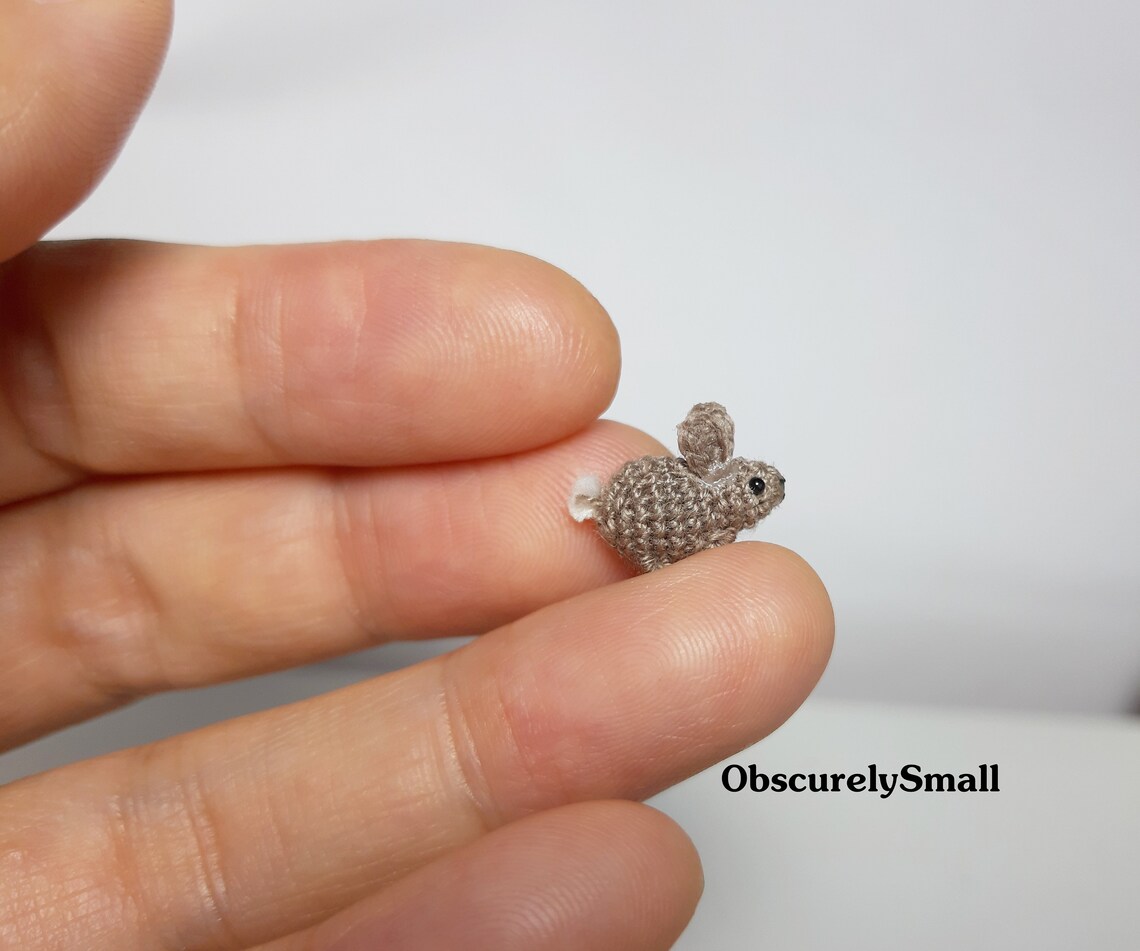 Mini Crochet Rabbit With a Carrot Pattern Amigurumi Pattern | Etsy