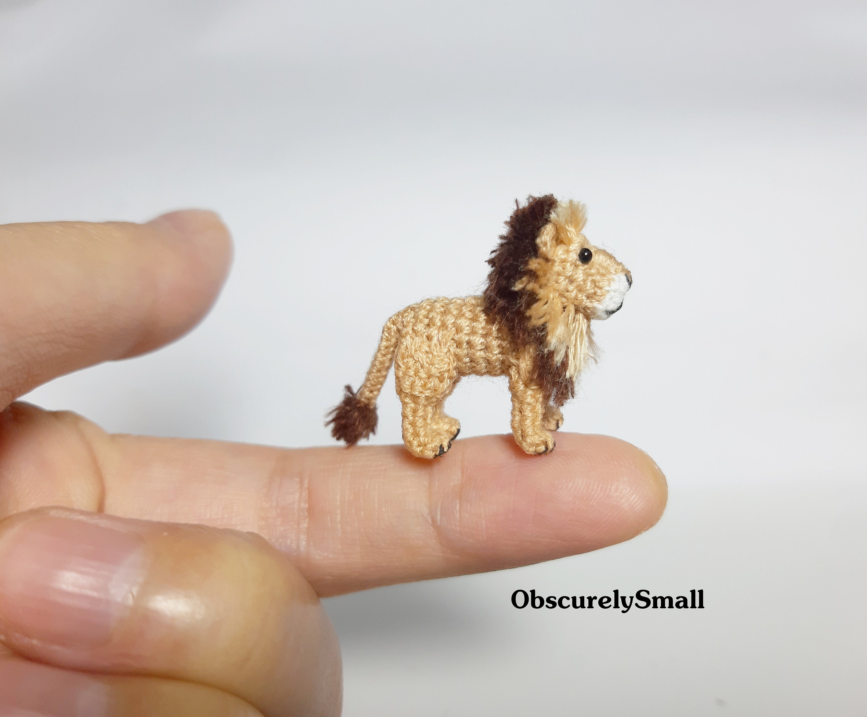Miniature Crochet Lion - Amigurumi Lion - Made to Order - Etsy
