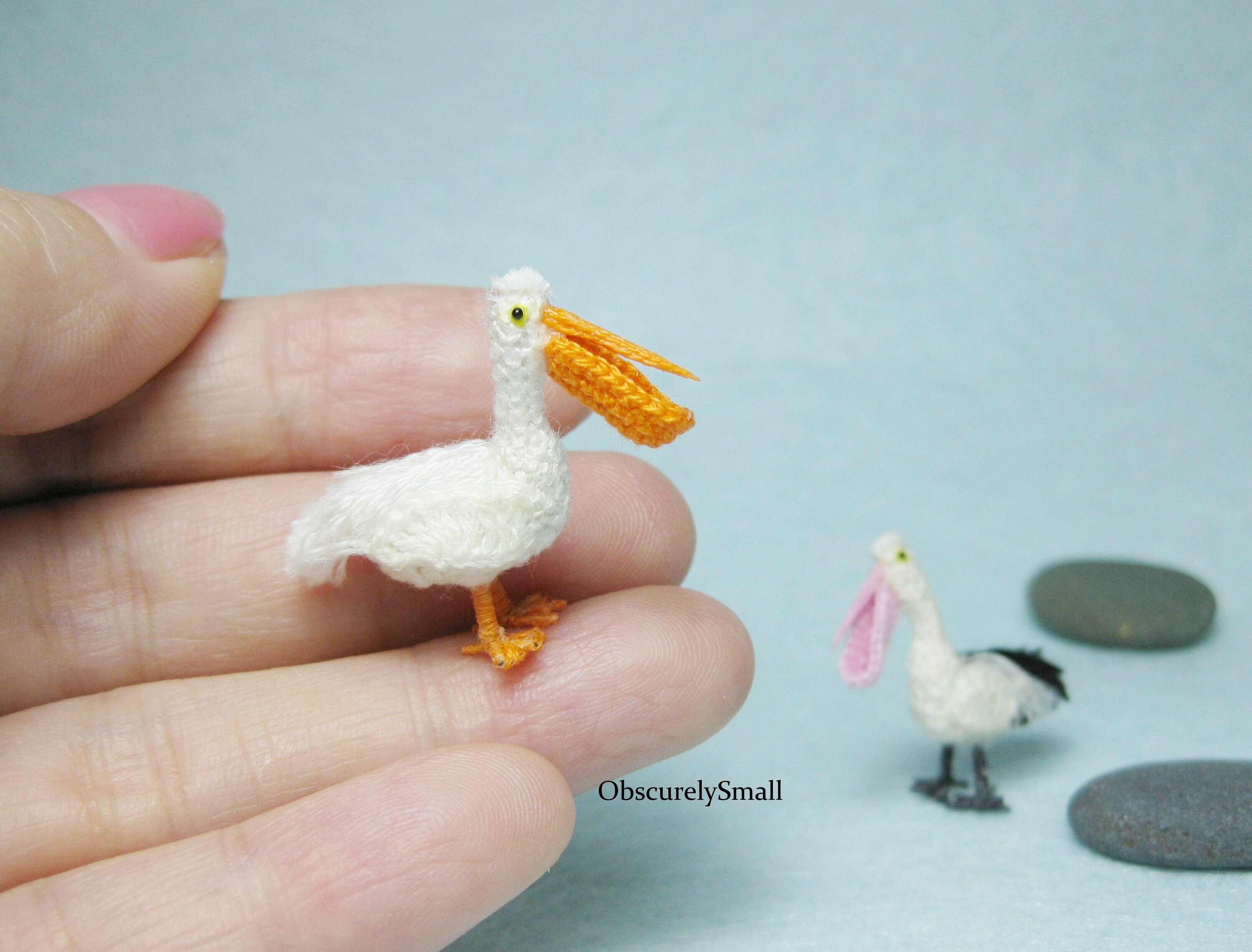 Miniature Amigurumi Pelicans Crochet Birds Made to Order - Etsy