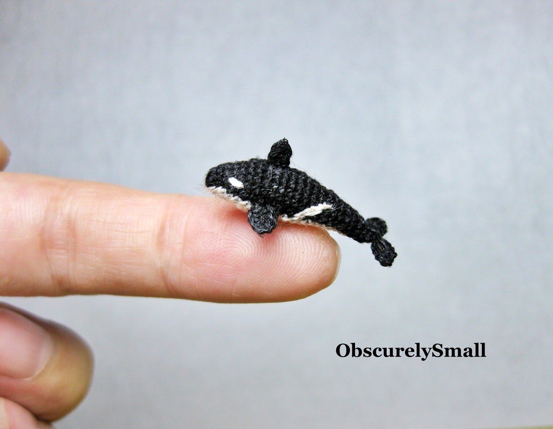 Tiny Cute Crochet Orca Whale Amigurumi Whale Made to Order | Etsy