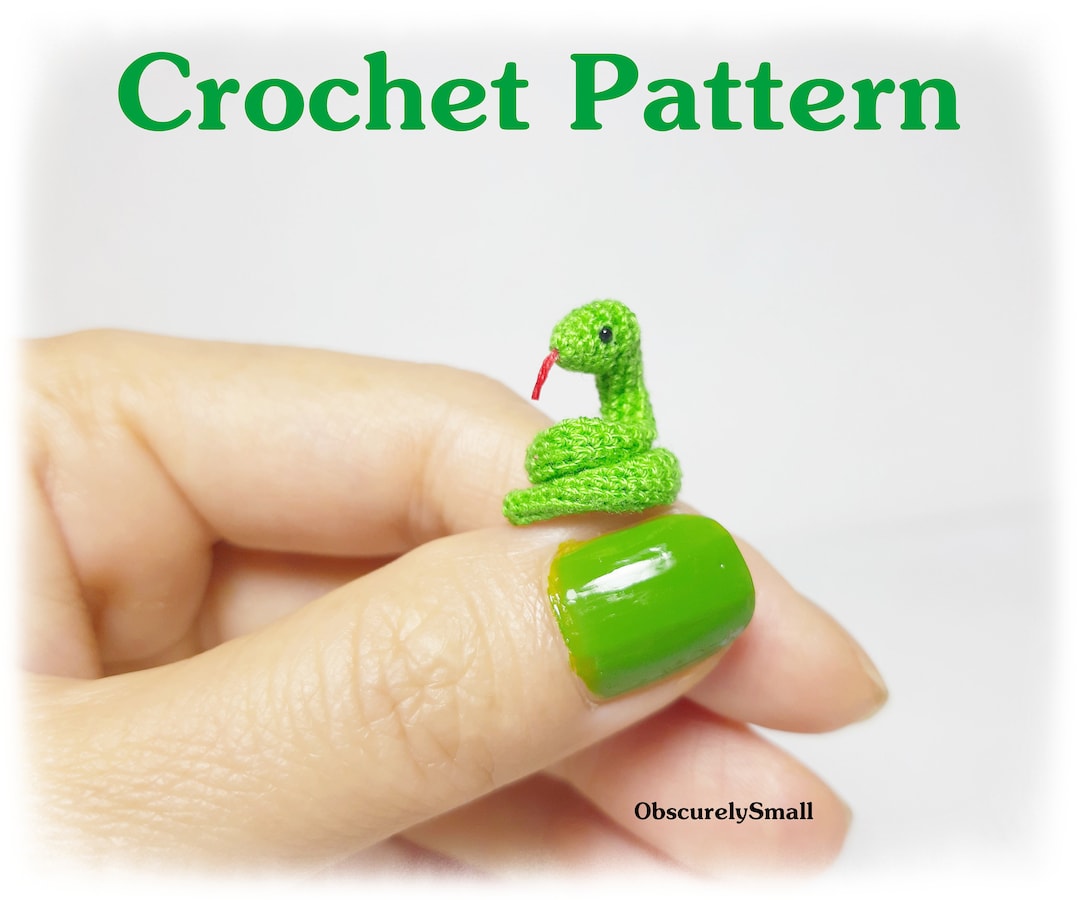 Mini Crochet Snake - Amigurumi Pattern - PDF Files Instant Download - Etsy