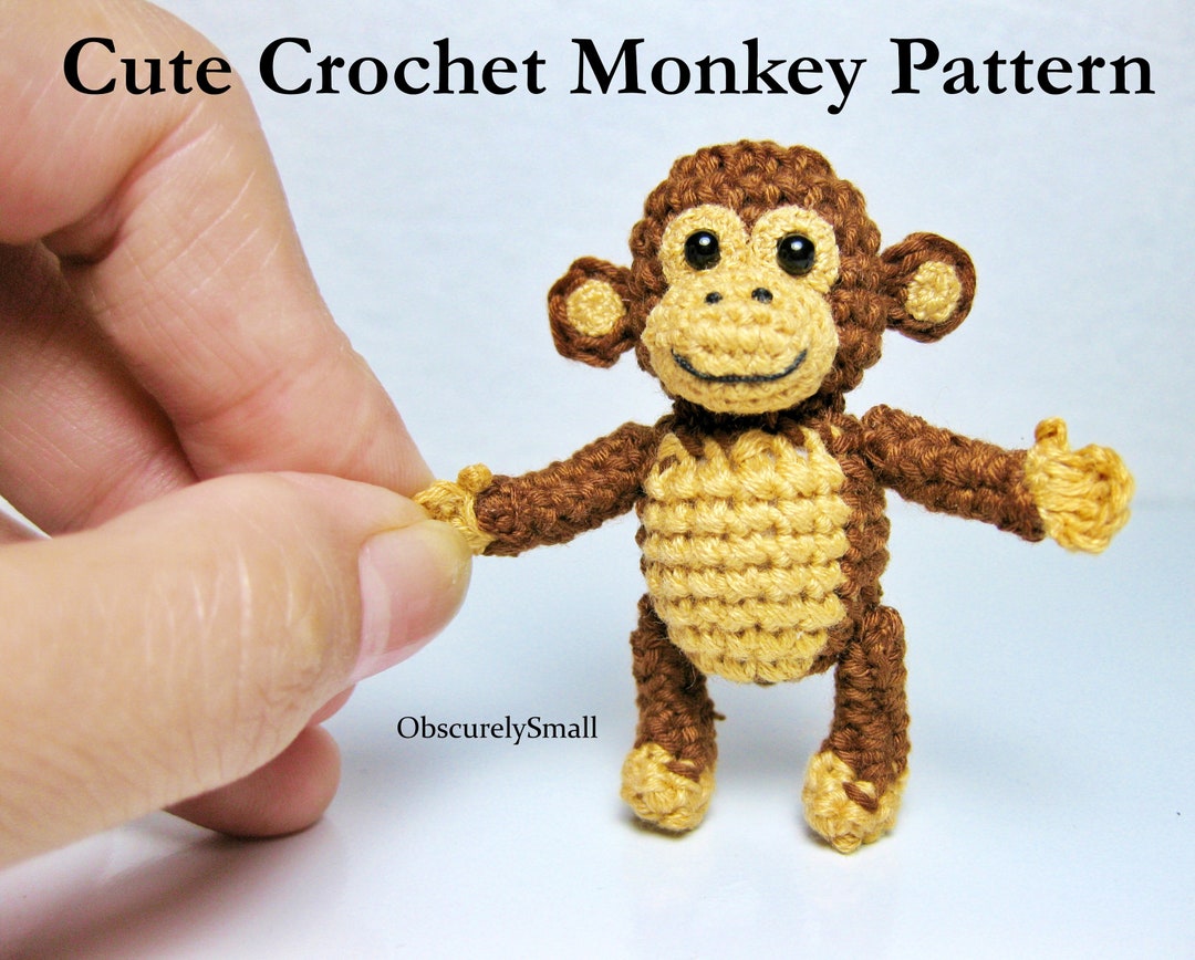 Cute Crochet Monkey Pattern Amigurumi Pattern PDF Files Instant ...