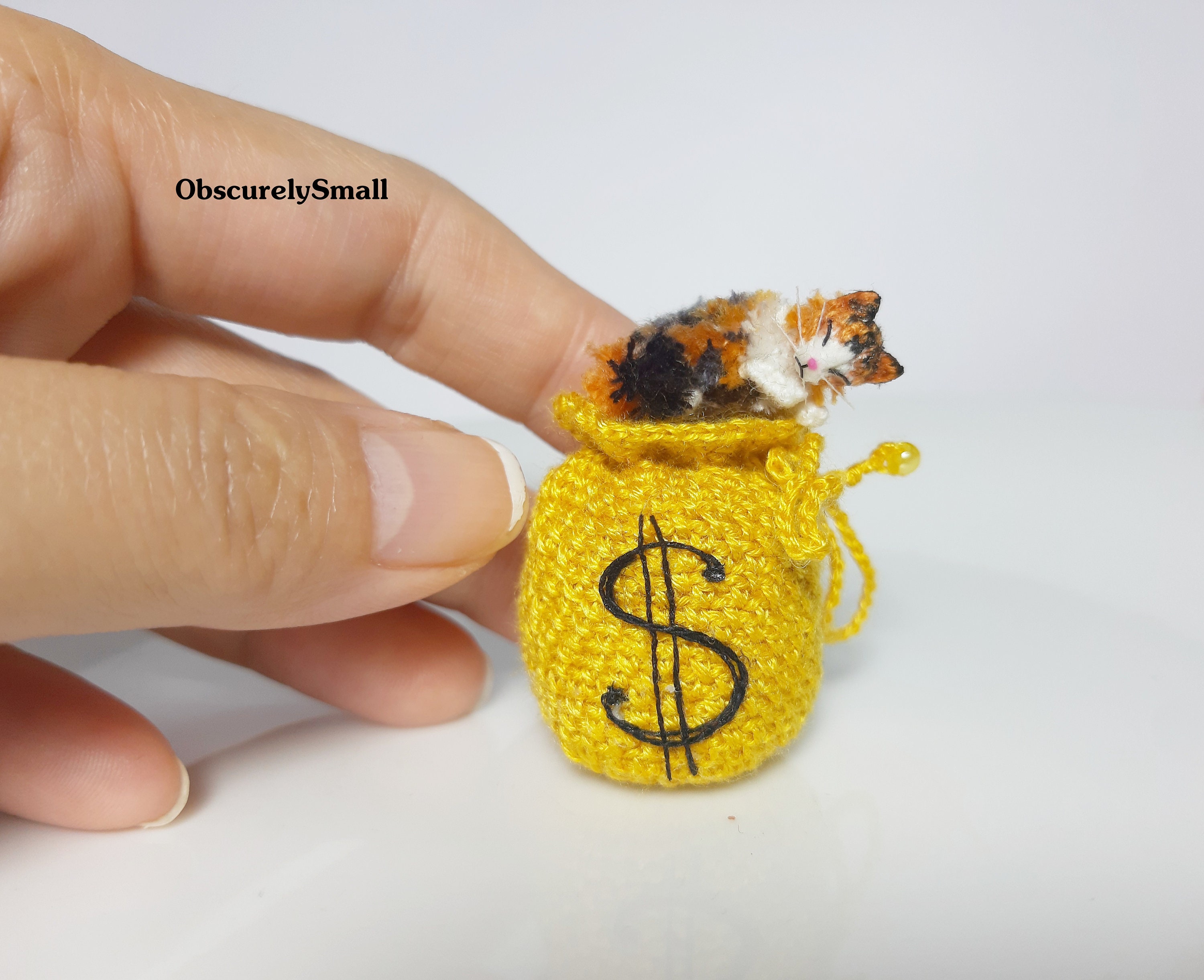 Miniature Calico Cat Amigurumi Tiny Cat Micro Crochet Cat - Etsy UK
