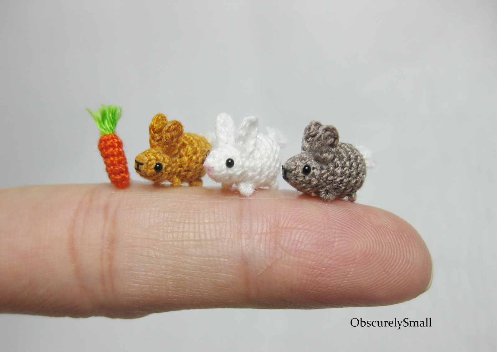 Tiny Crochet Rabbit Amigurumi Rabbit Made to Order | Etsy