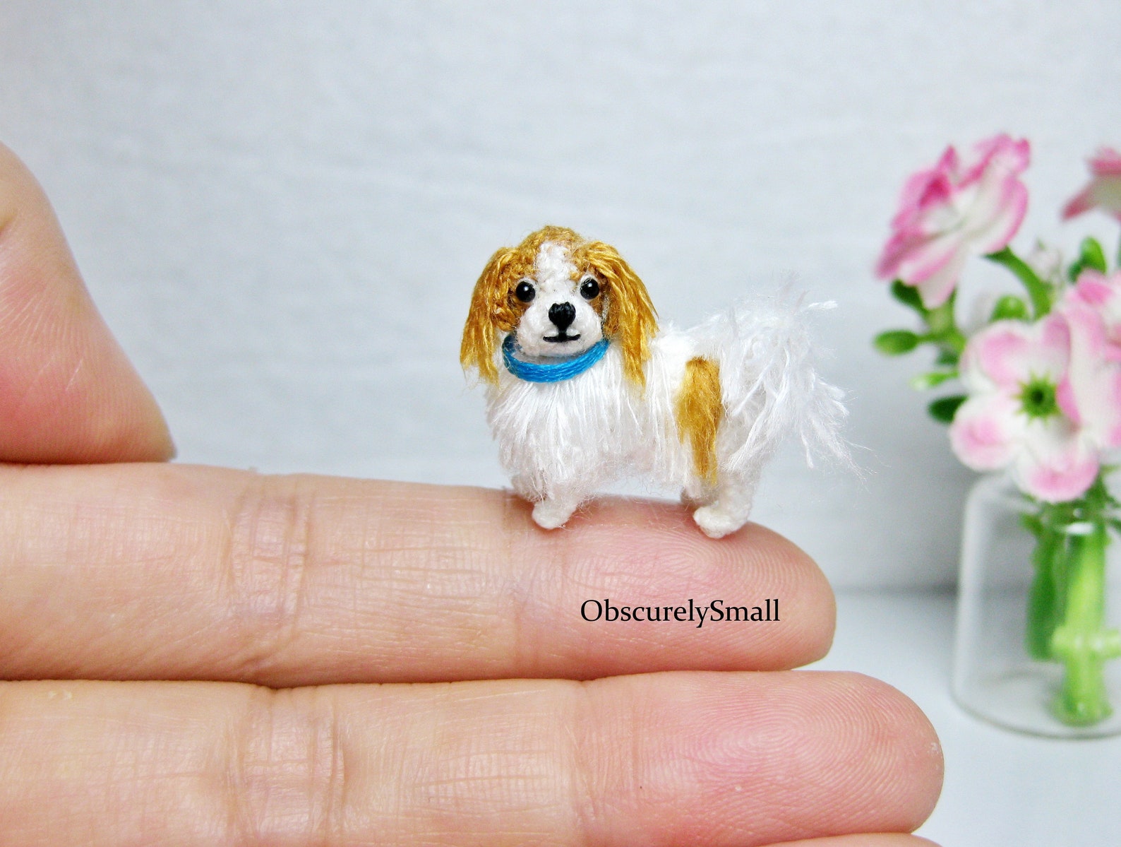 Miniature Crochet Japanese Chin Dog - Amigurumi Dog - Made to Order - Etsy