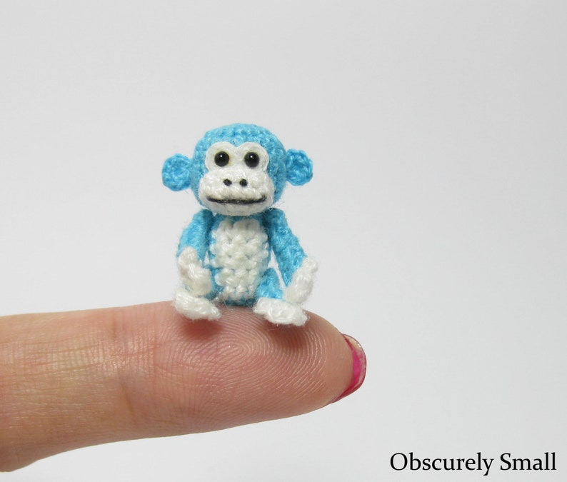 Happy Monkey - Miniature Crochet Monkey - Made to Order - Etsy