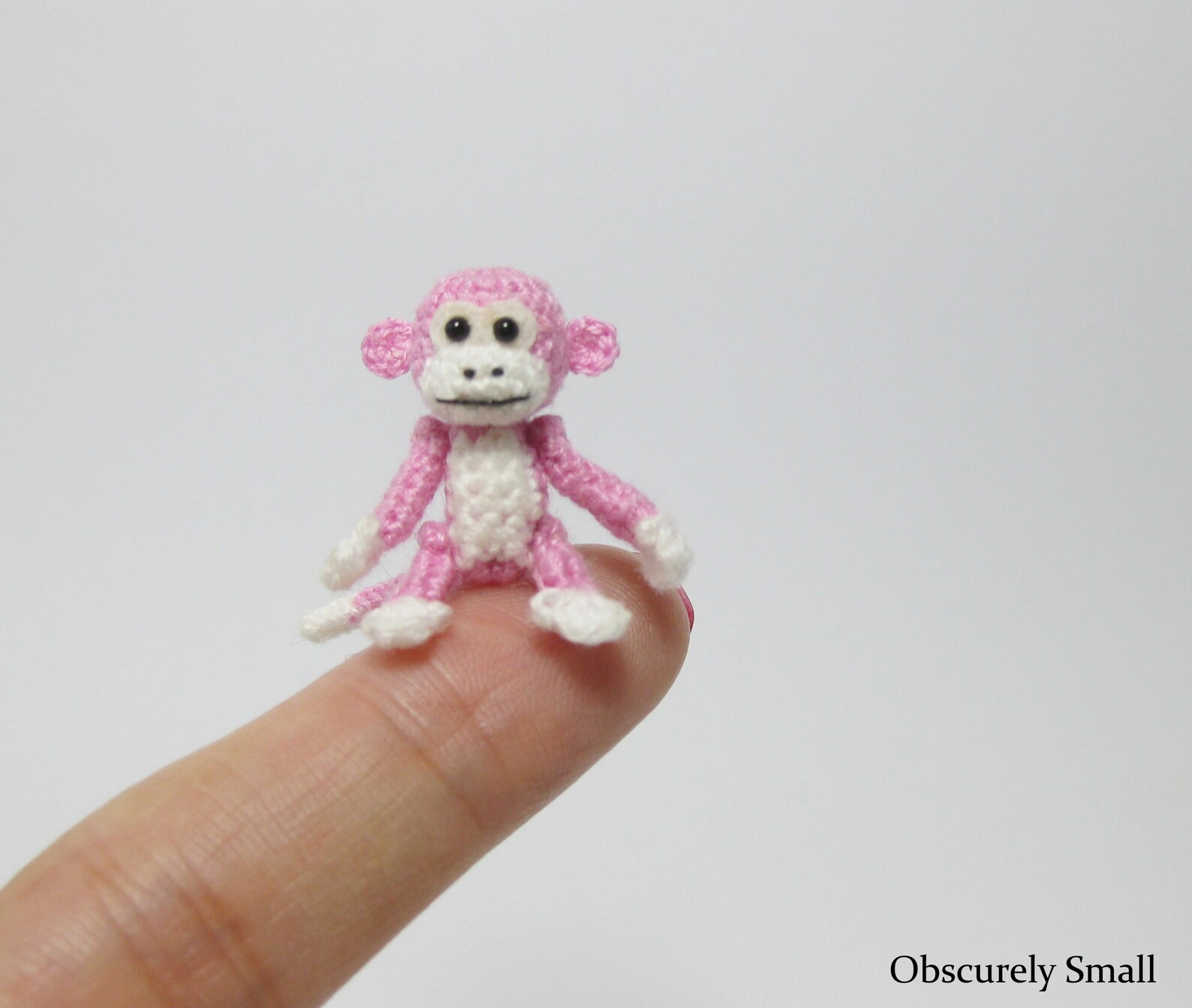 Happy Monkey Miniature Crochet Monkey Made to Order - Etsy