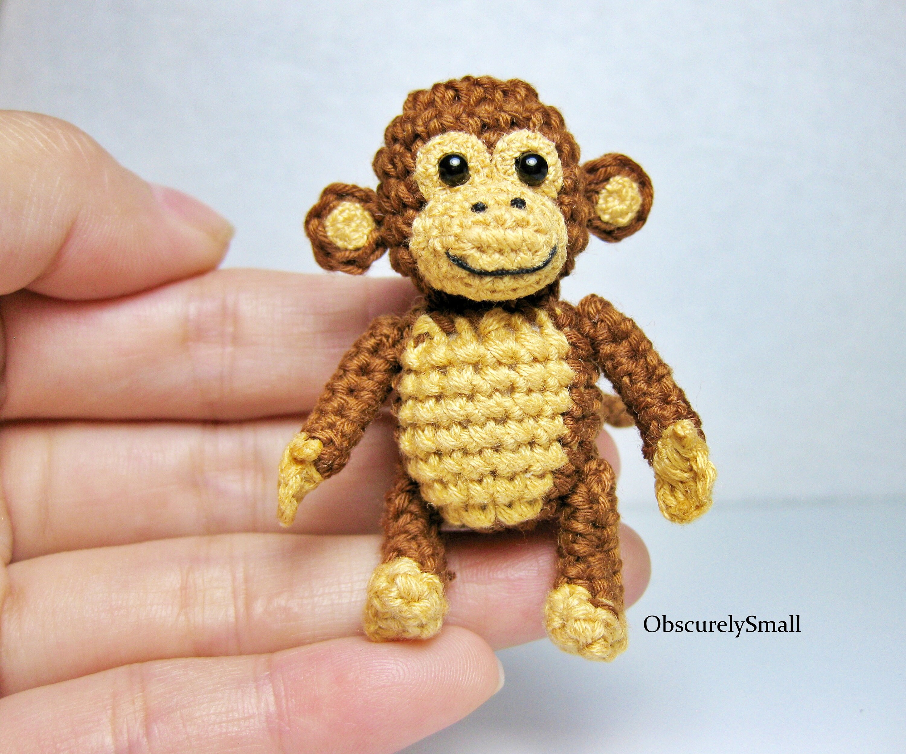 Cute Crochet Monkey Pattern Amigurumi Pattern PDF Files | Etsy