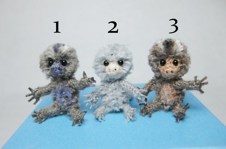 Extreme Tiny Crochet Marmoset Monkey - Amigurumi Monkey - Made to Order ...
