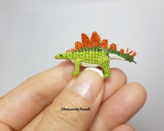 Doll & Model Making Tiny Crochet Stegosaurus Pattern Amigurumi Pattern ...