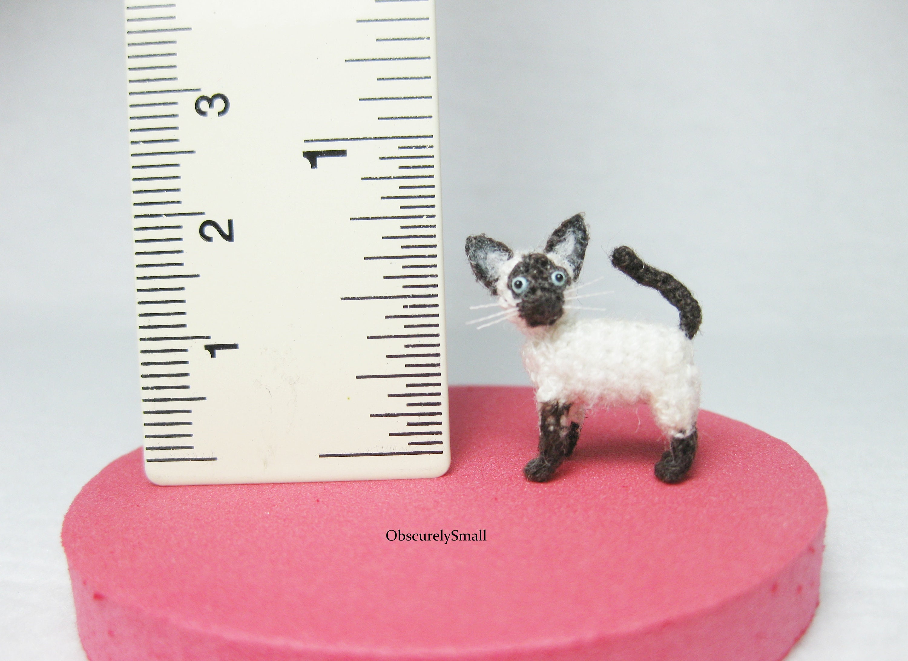 Miniature Crochet Apricot Point Siamese Cat Amigurumi Cat | Etsy