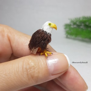 Micro Mini Eagle - Miniature Amigurumi Bird - Made to Order - Etsy