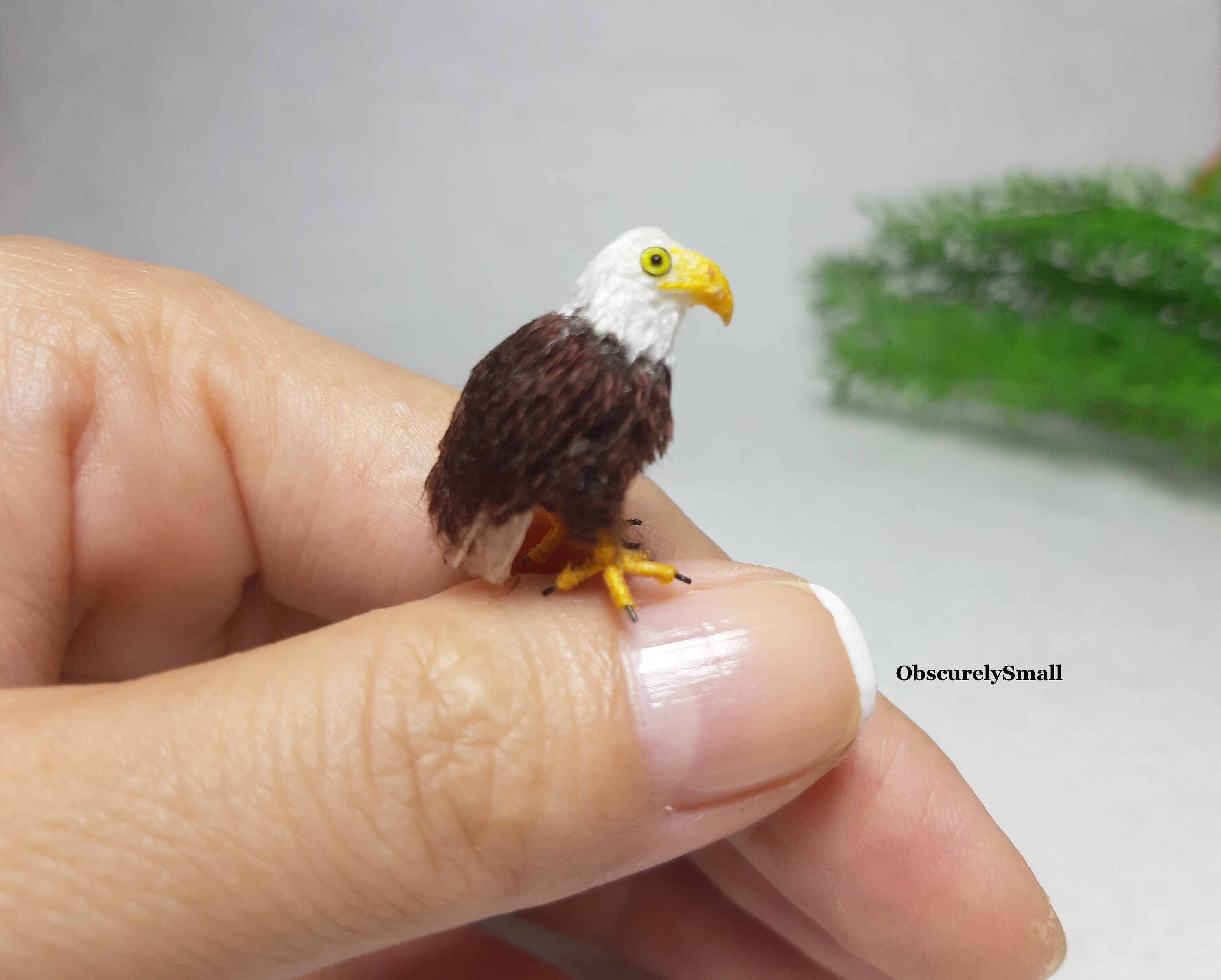 Micro Mini Eagle Miniature Amigurumi Bird Made to Order - Etsy