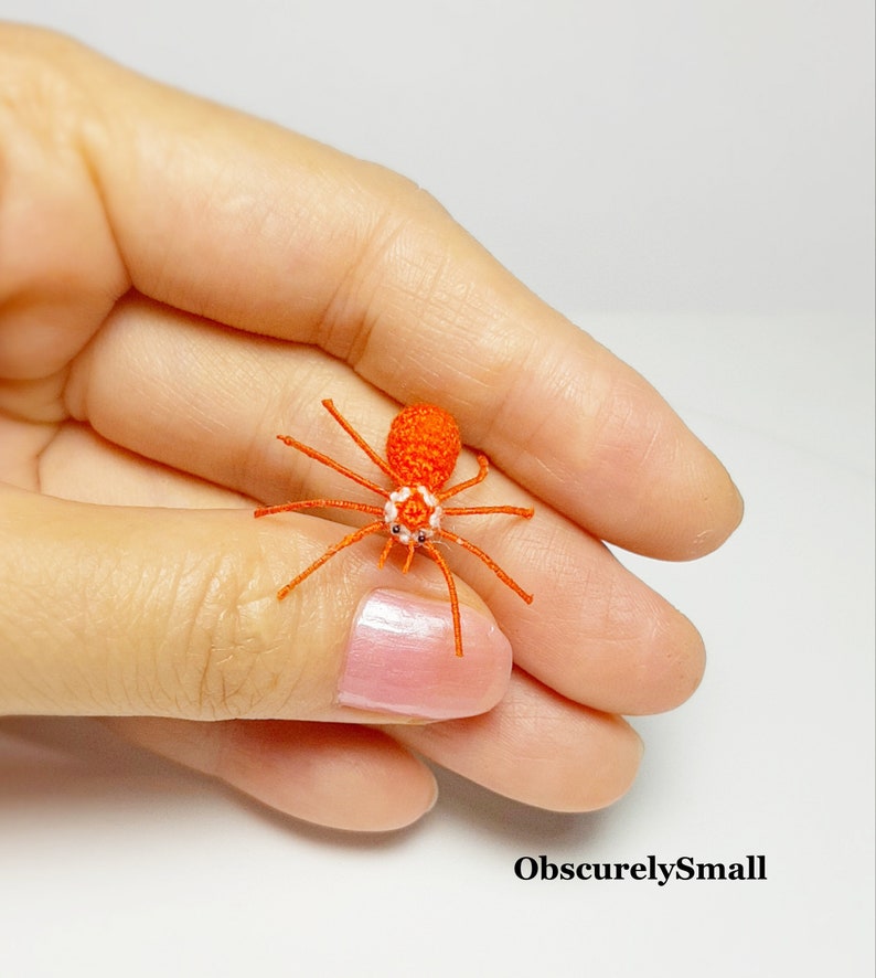 Miniature Crochet Spider Amigurumi Spider Made to Order - Etsy