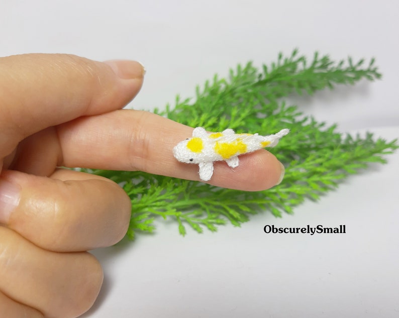 Tiny Japanese Koi Fish Crochet Mini Fish Crochet Miniature - Etsy