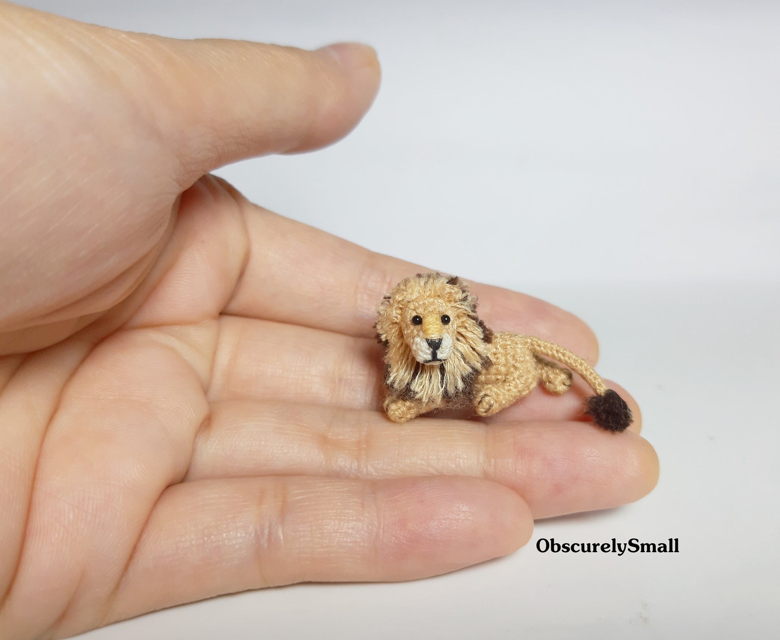 Miniature Crochet Lion - Amigurumi Lion - Made to Order - Etsy