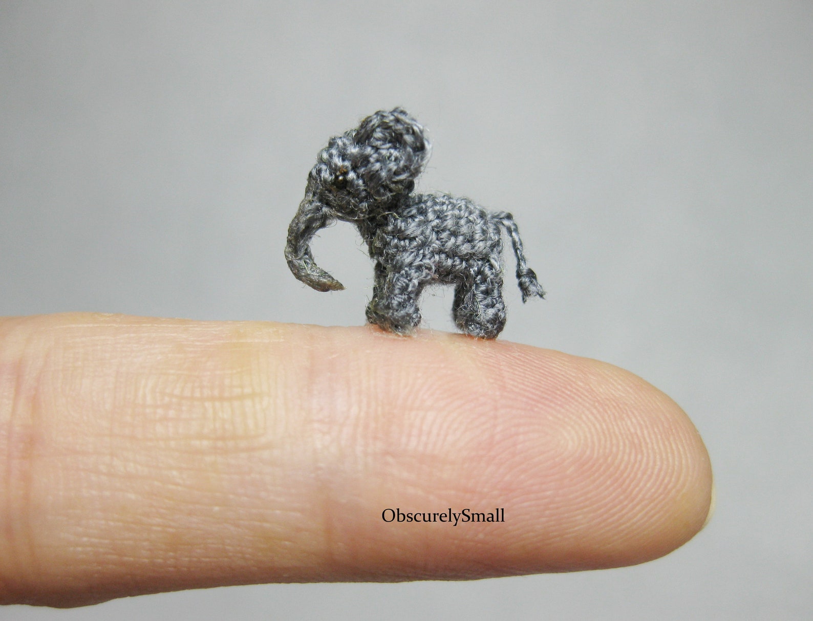 Miniature Tiny Crochet Elephants Amigurumi Elephant Made | Etsy