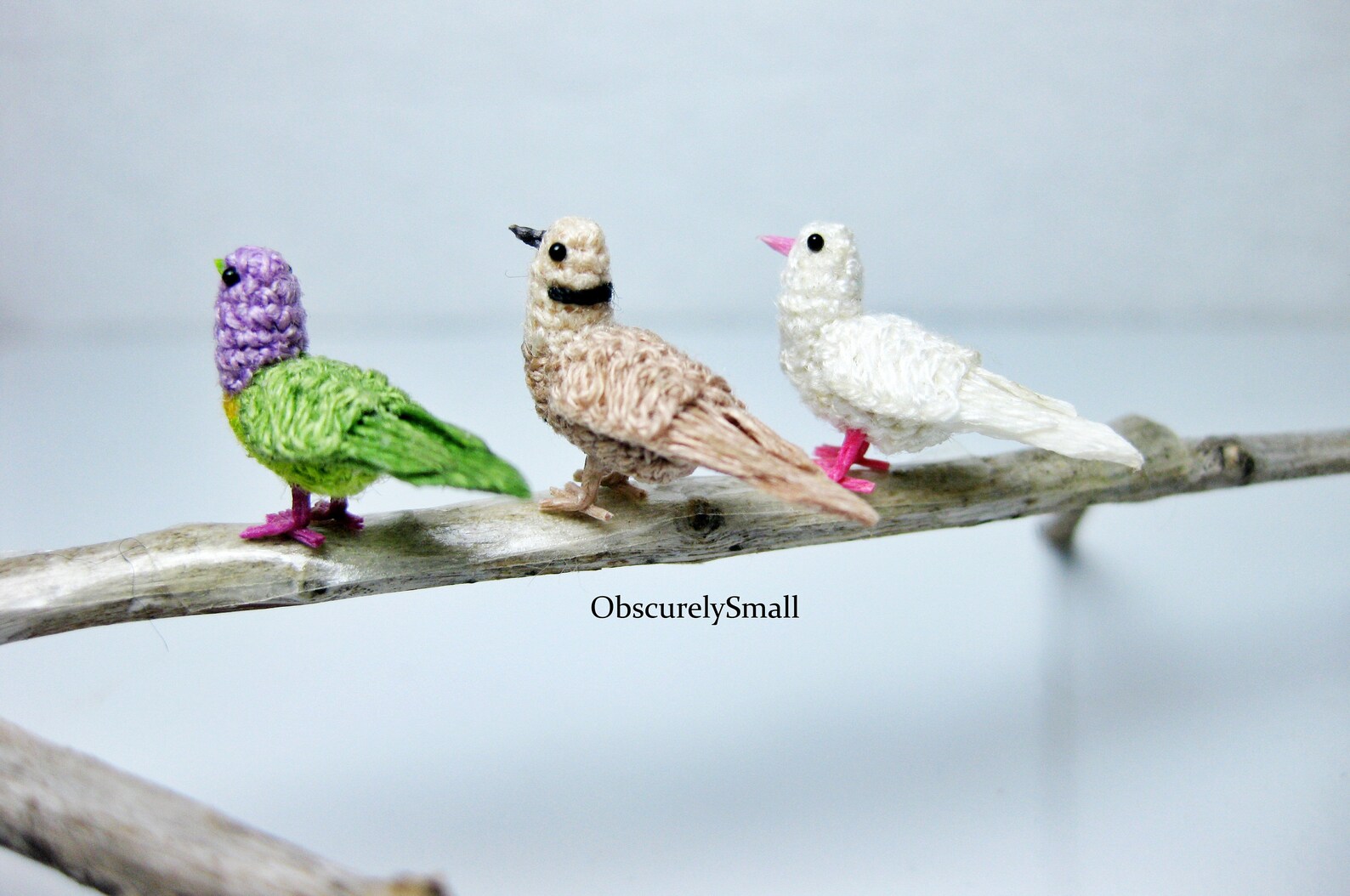 Miniature White Dove Tiny Crochet Pigeons Amigurumi Dove | Etsy