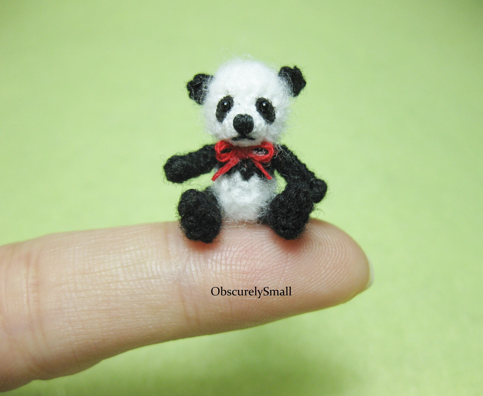 Miniature Tiny Crochet Fluffy Panda Family Amigurumi Panda - Etsy