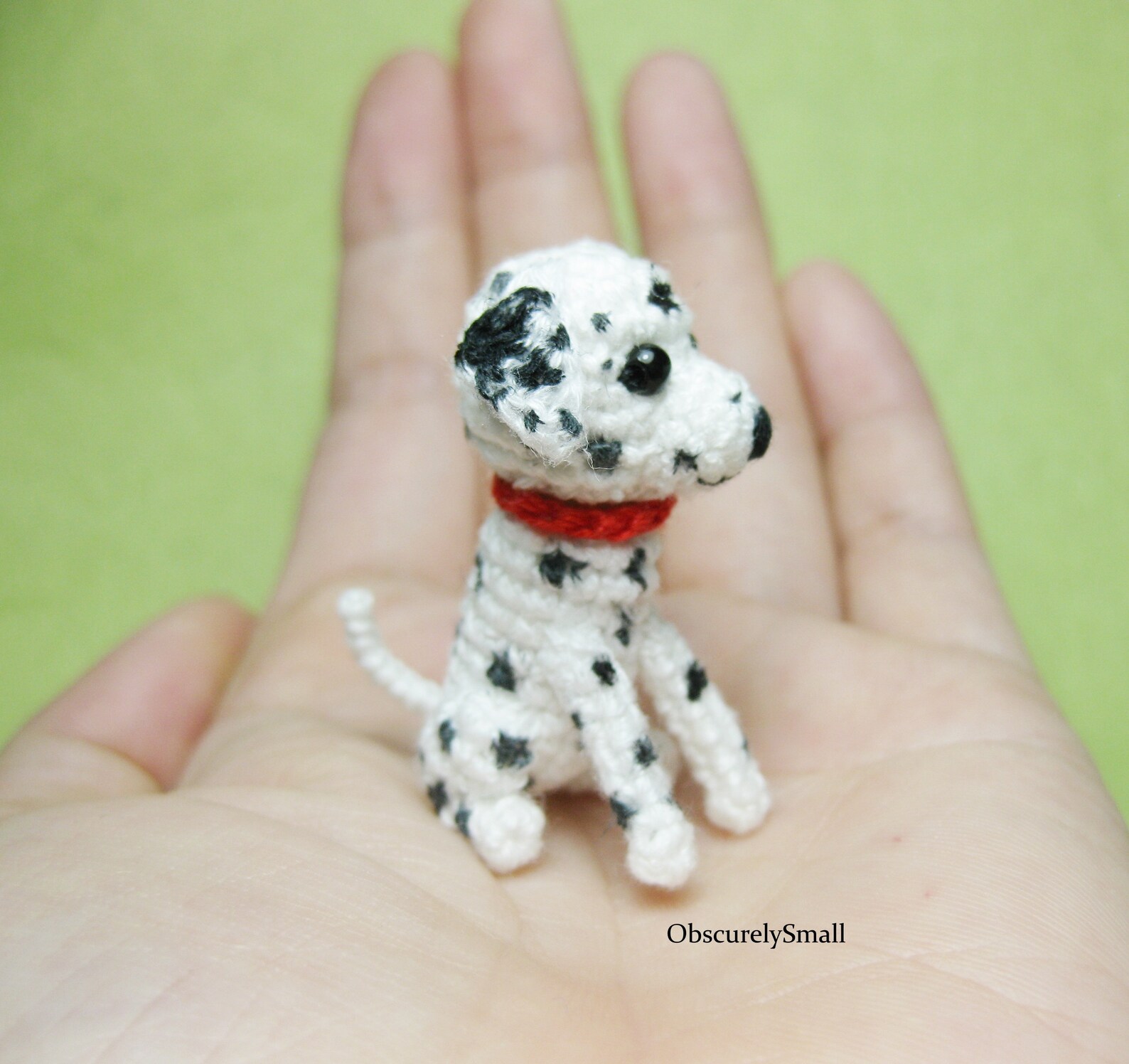 Miniature Crochet Dalmatian Crochet Dog Made to Order - Etsy