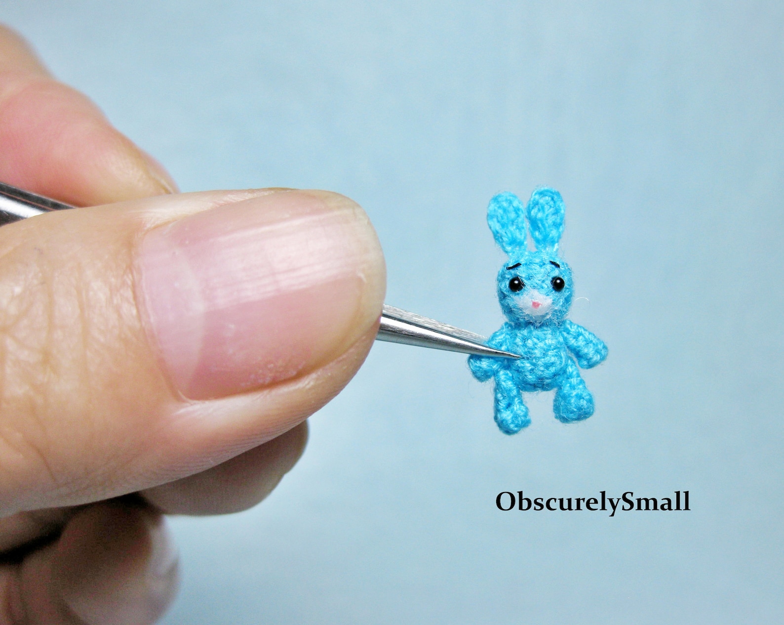 Micro Crochet Rabbit Amigurumi Rabbit Made to Order | Etsy