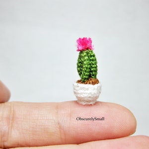 Tiny Crochet Potted Cactus - Amigurumi Plants - Made to Order - Etsy