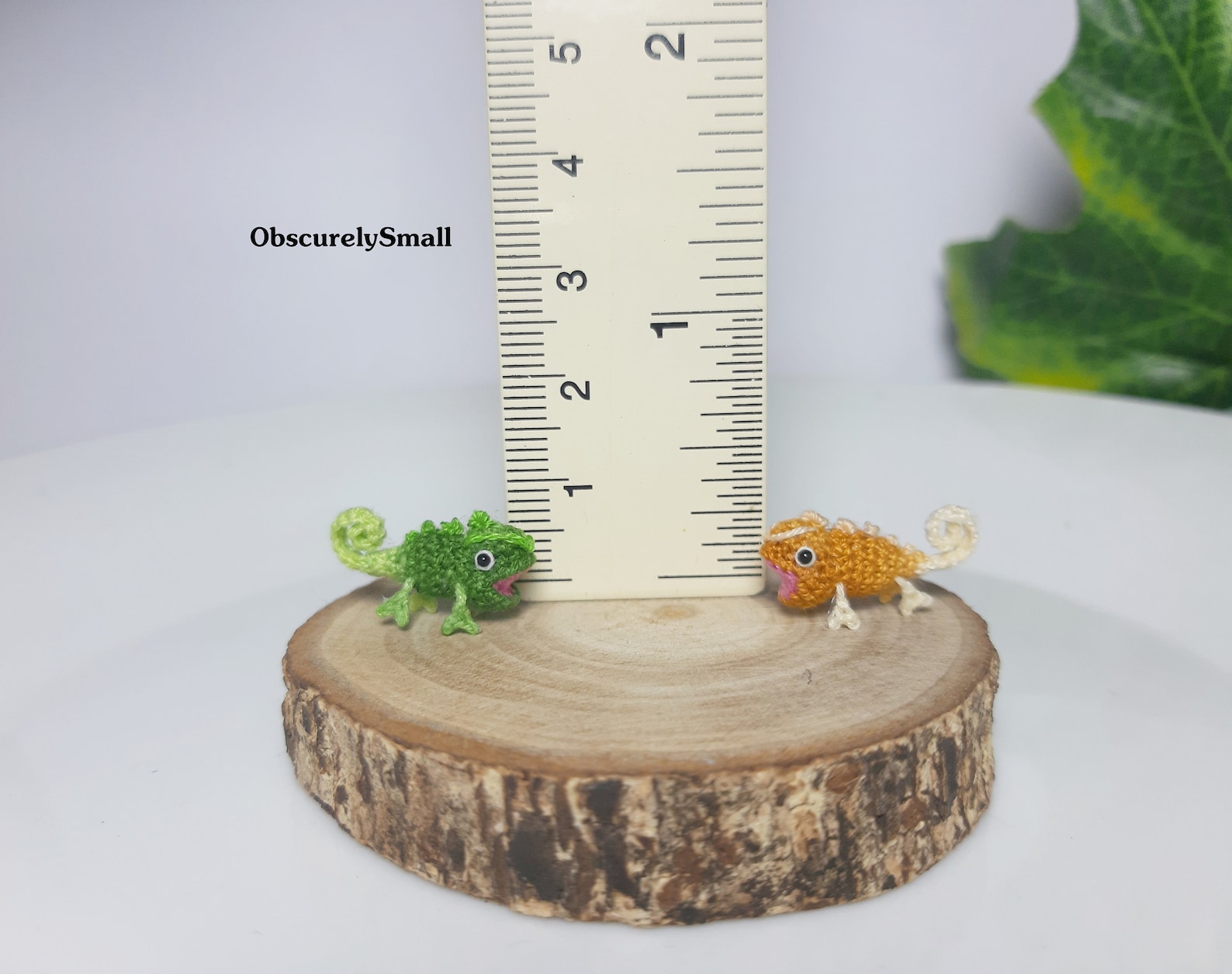 Chameleon Micro Crochet Chameleon Miniature Chameleon | Etsy