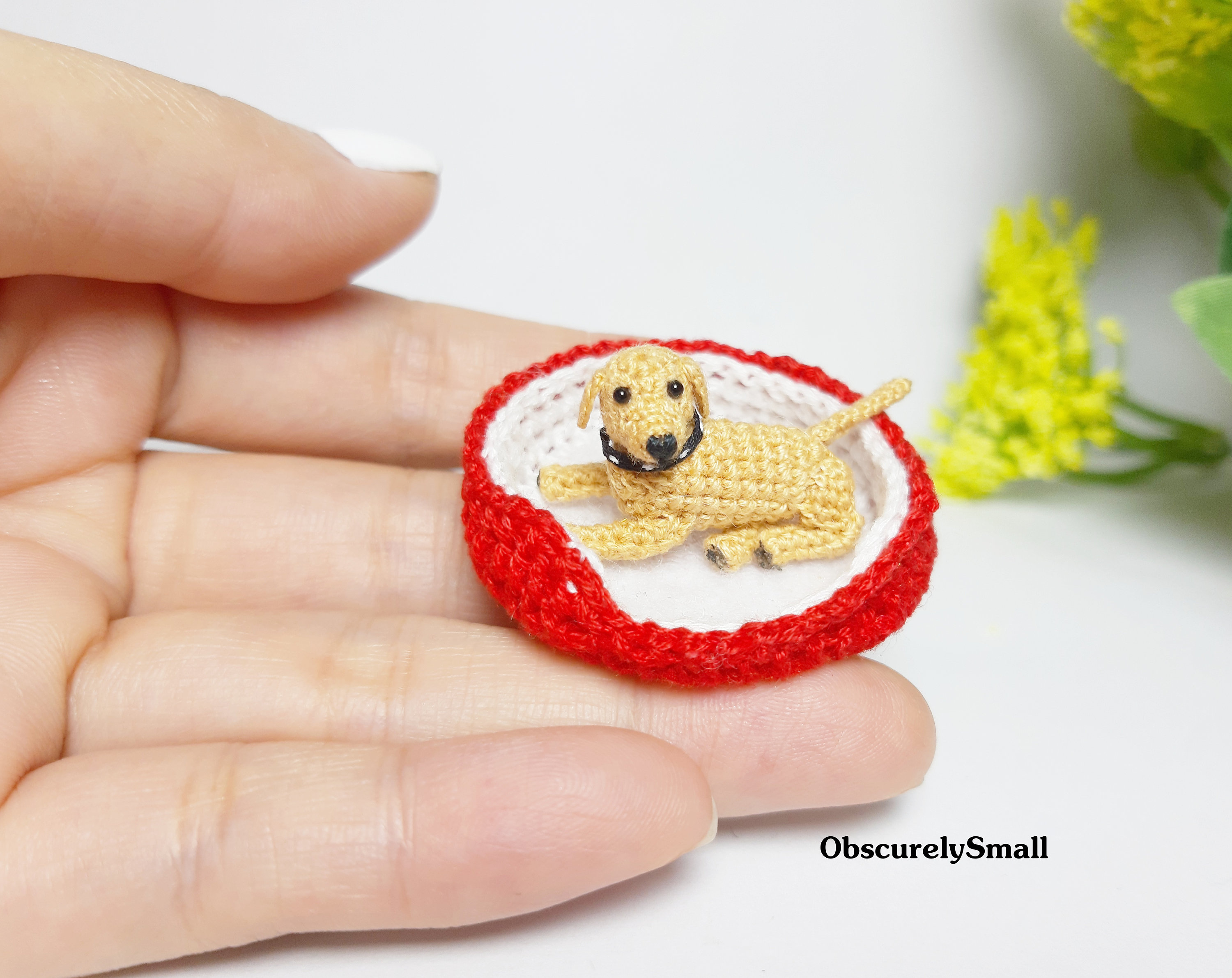 Tiny Labrador Crochet Miniature Labrador Tiny Amigurumi - Etsy