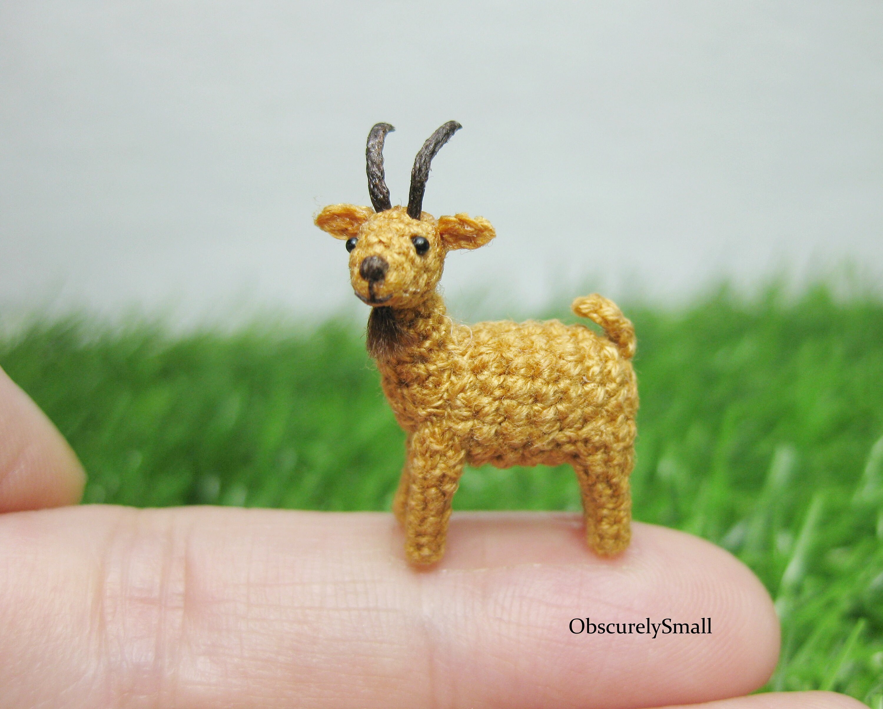 Tiny Crochet Goat Amigurumi Goat Made to Order - Etsy
