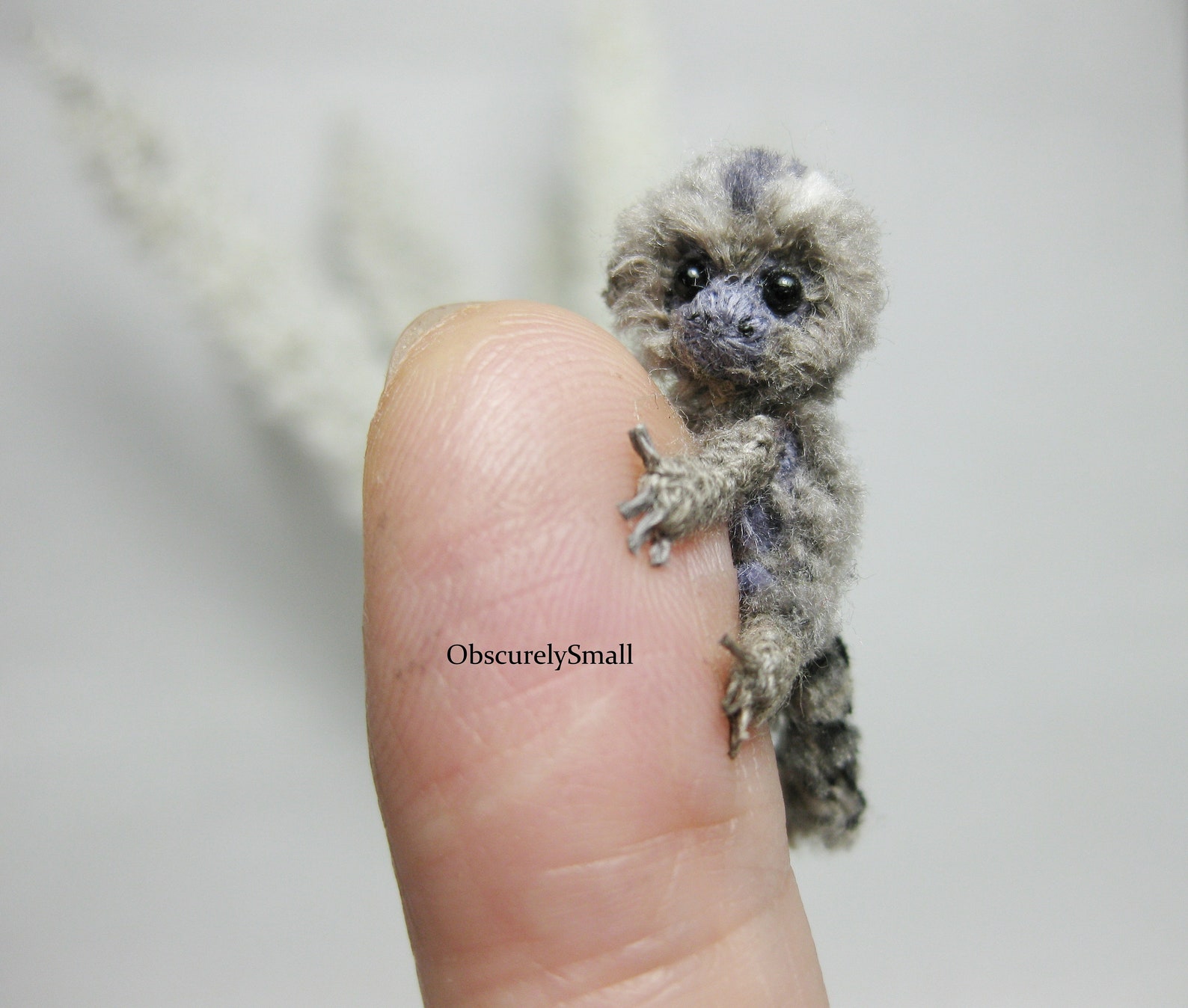 Extreme Tiny Crochet Marmoset Monkey - Amigurumi Monkey - Made to Order ...