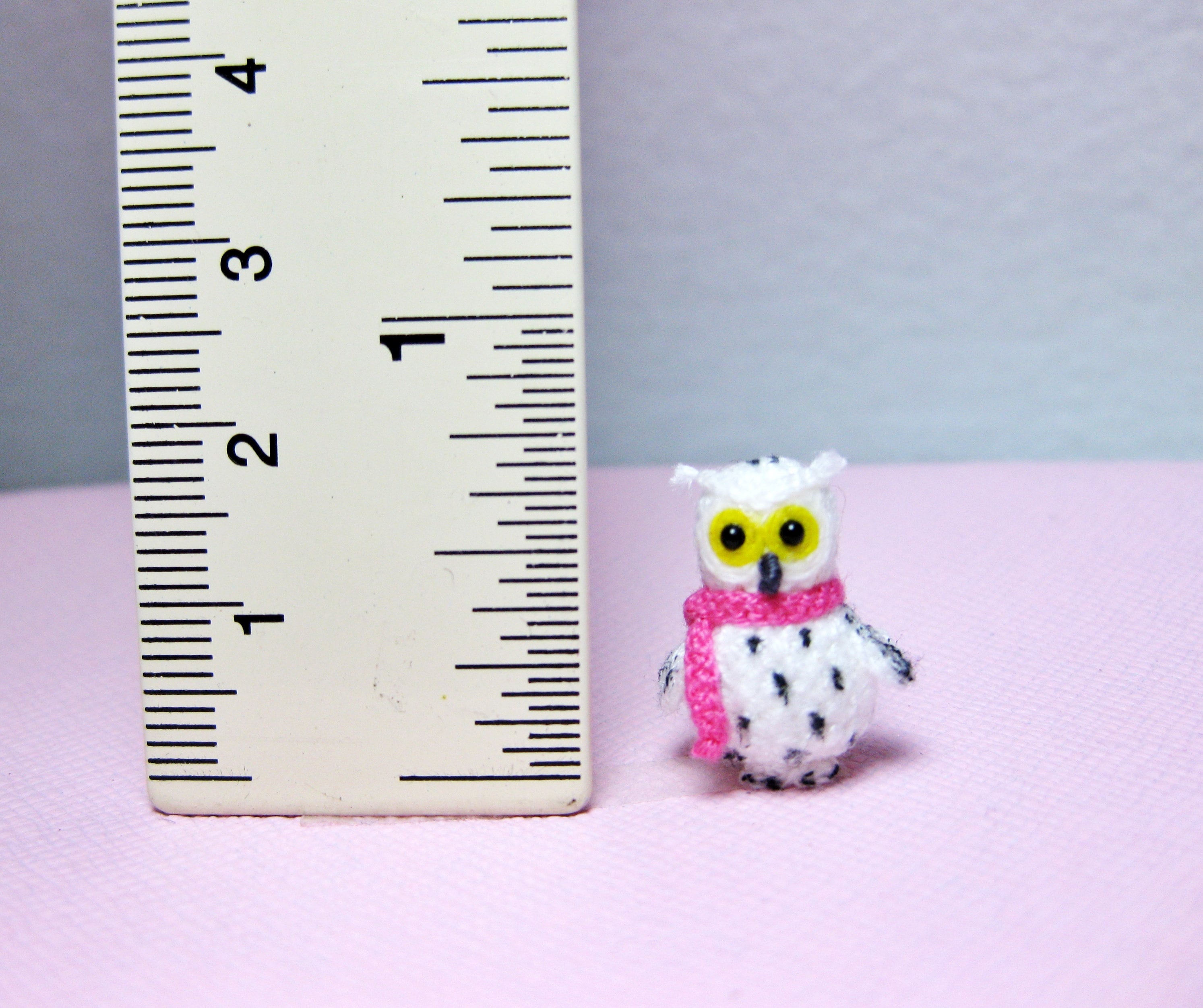 Tiny Crochet Owl Amigurumi Owl Micro Crochet Bird Made | Etsy