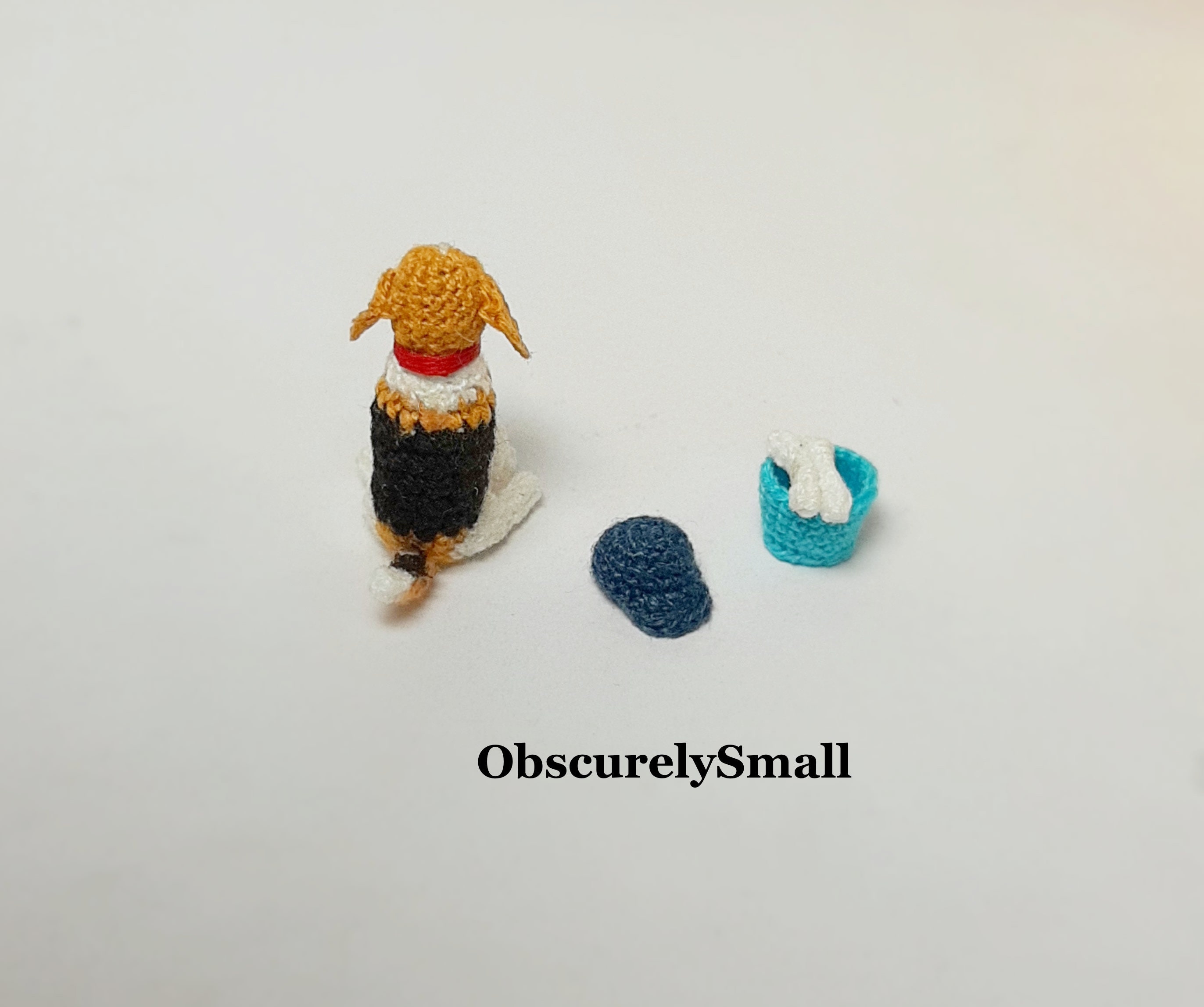 Miniature Crochet Beagle With a Hat Amigurumi Dog Made to - Etsy
