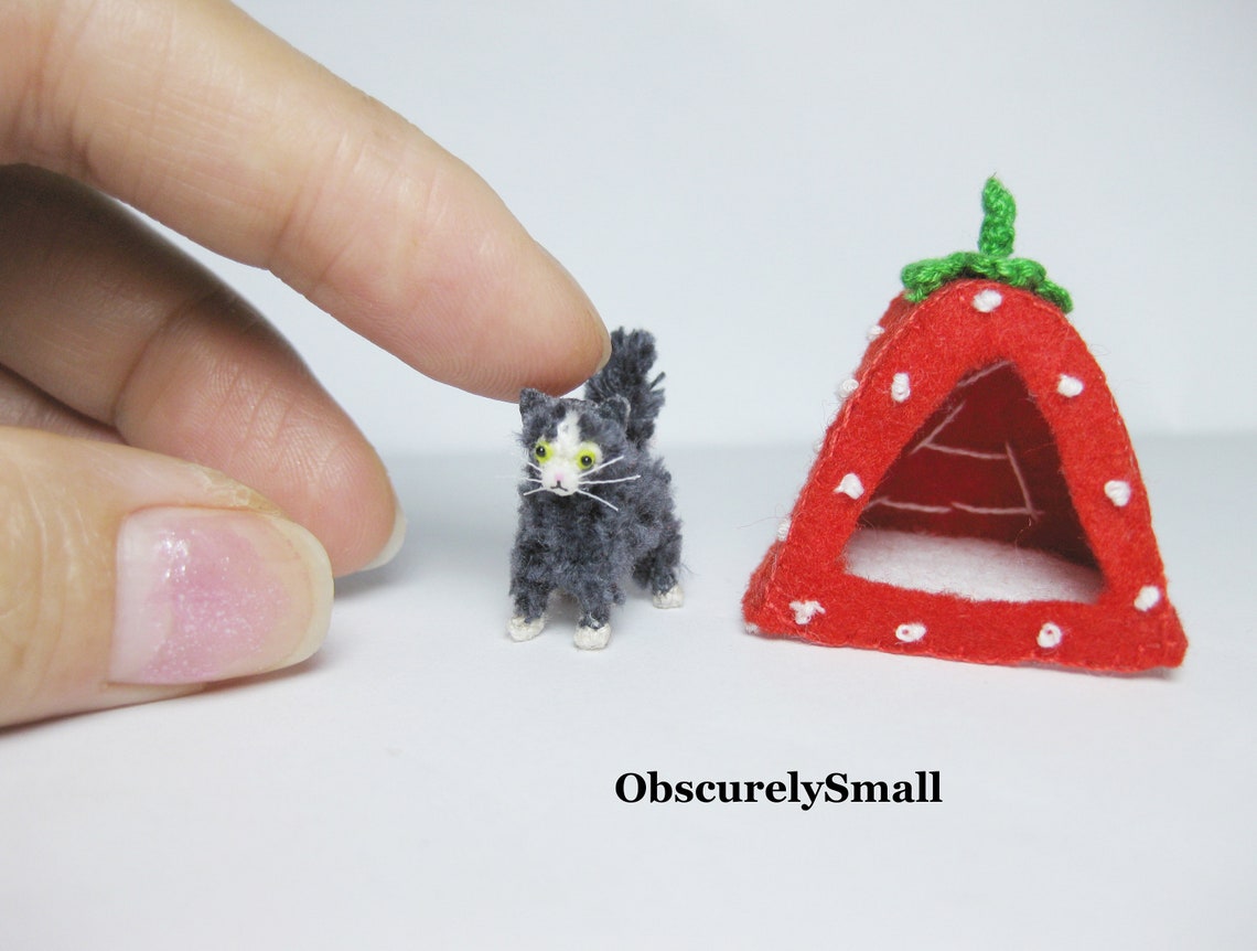 Miniature Crochet Cat Amigurumi Cat Made to Order | Etsy