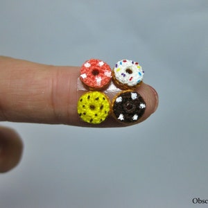 Tiny Crochet Donut - Amigurumi Donut - Made to Order - Etsy