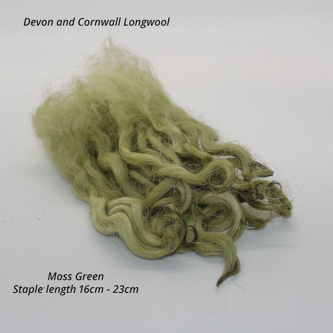 Devon and Cornwall Longwool Long Locks 'moss Green' - Etsy UK