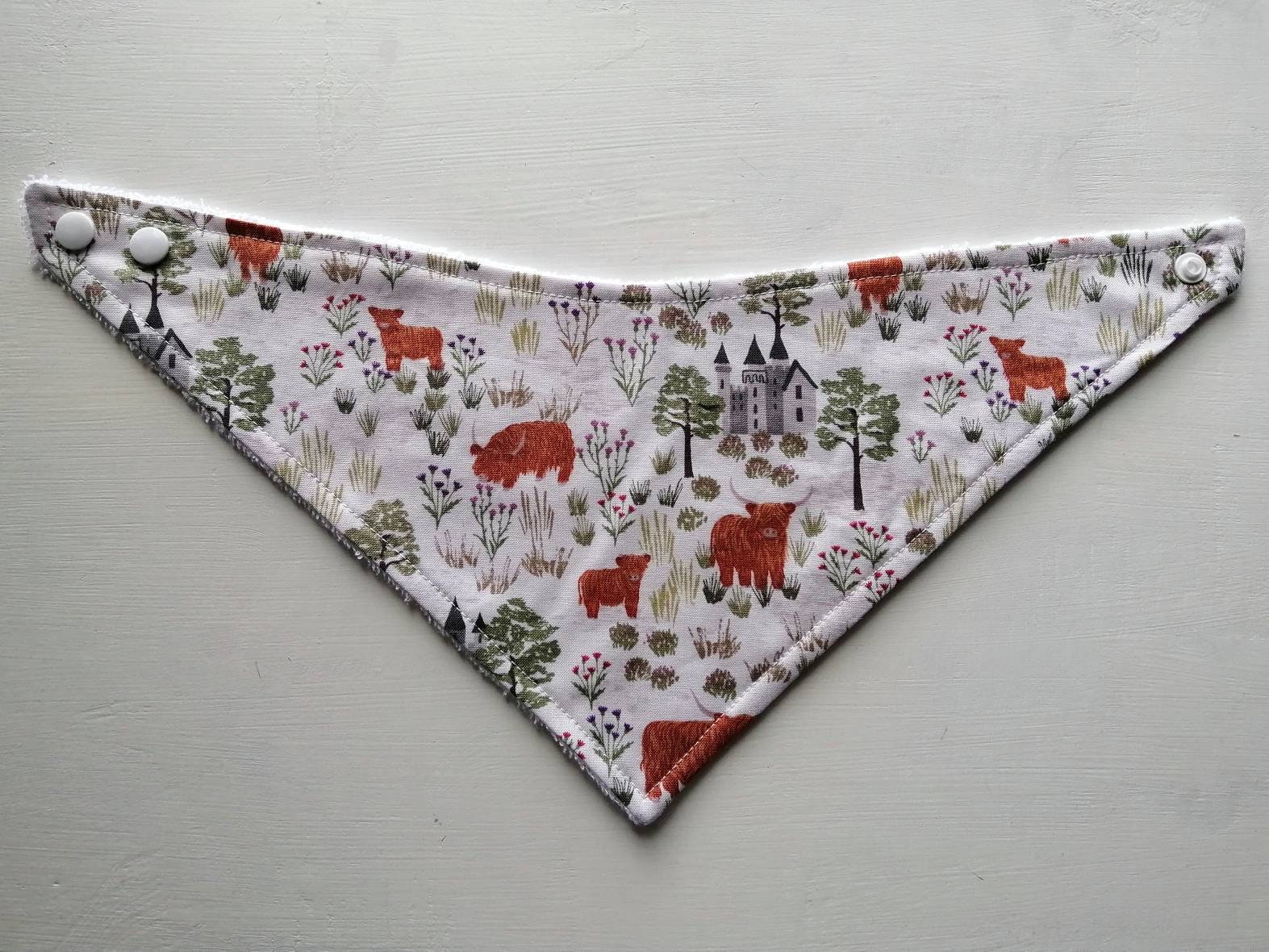 Highland Cow Baby Bib Scottish Baby Dribble Bib Baby Bib - Etsy UK