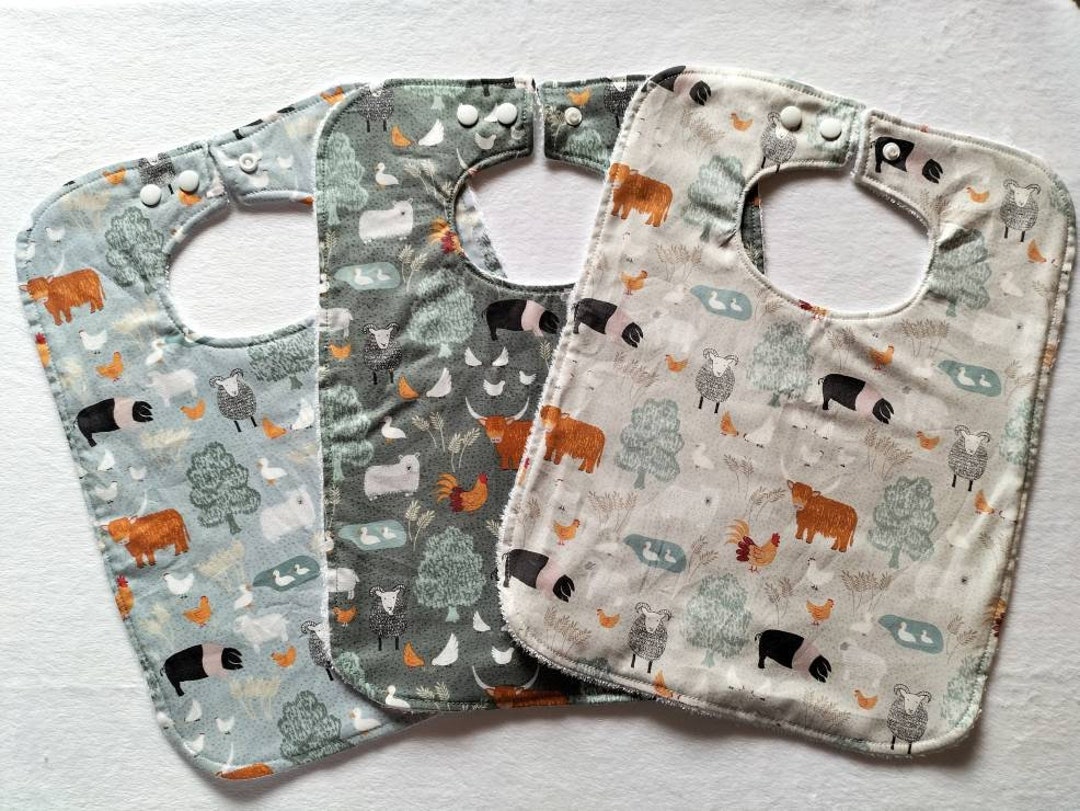 Highland Cow Feeding Bib, Scottish Baby Bib, Baby Shower Gift, Farm ...
